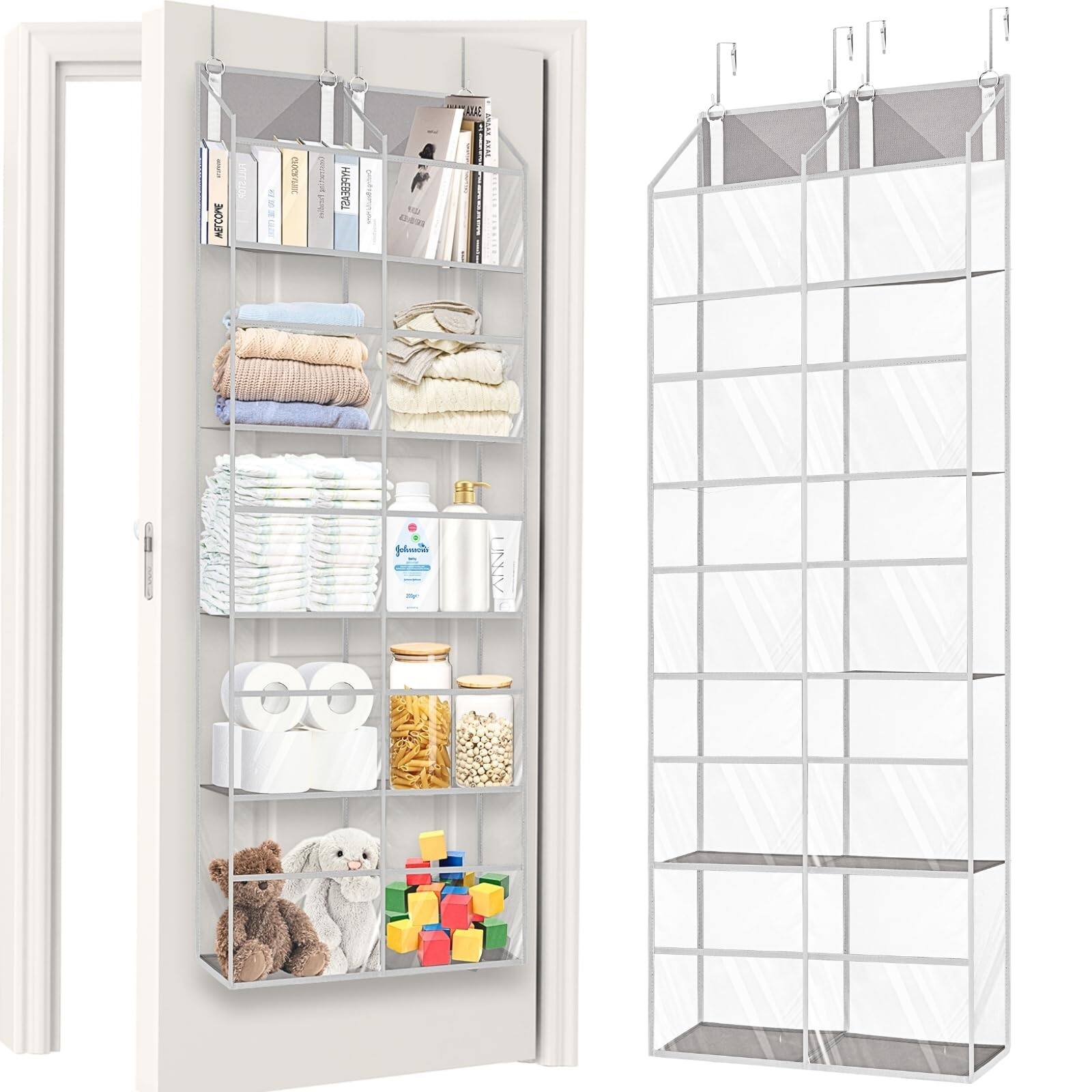 Dapper Styles Over The Door Organizer 5 Tiers Behind Storage Of 10 ...