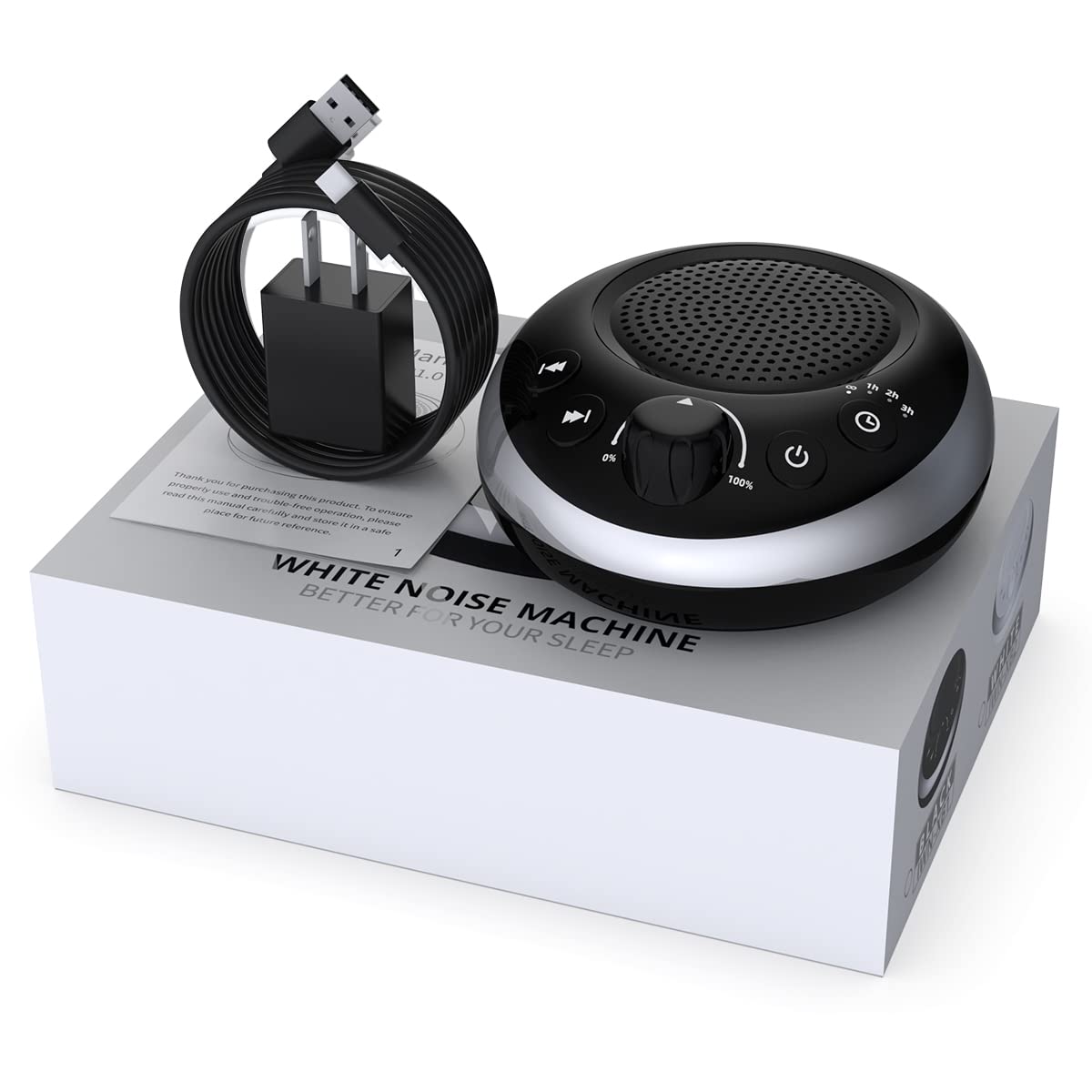 Pacoar Cade Sound Machine Loud White Noise Nonstop Brown Sounds Adults ...