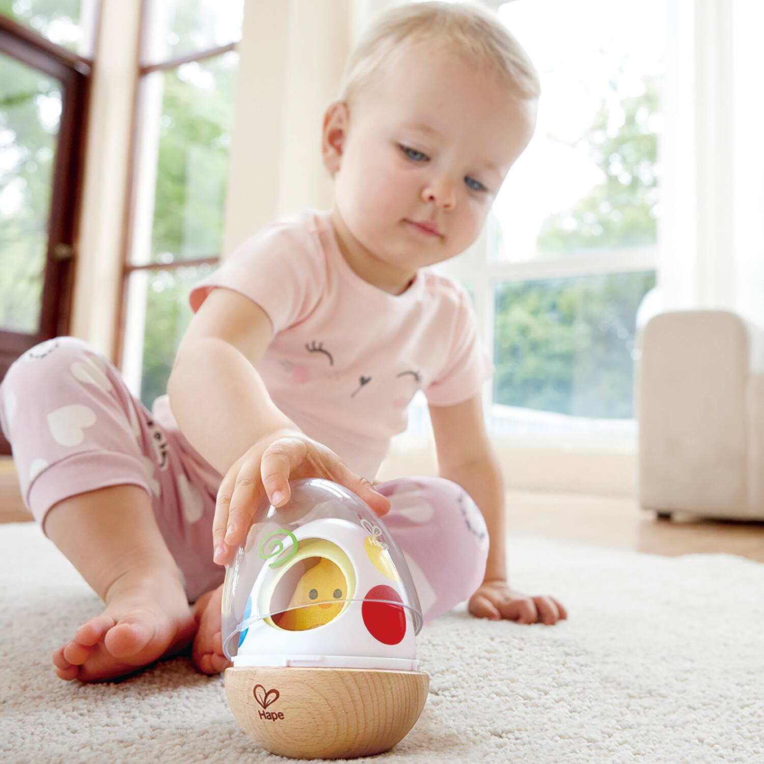 Best Buy: Hape Hape: Wobble Wonder Stacker Nesting Chicken & Egg Shell Toy, 1+ G6943478045446