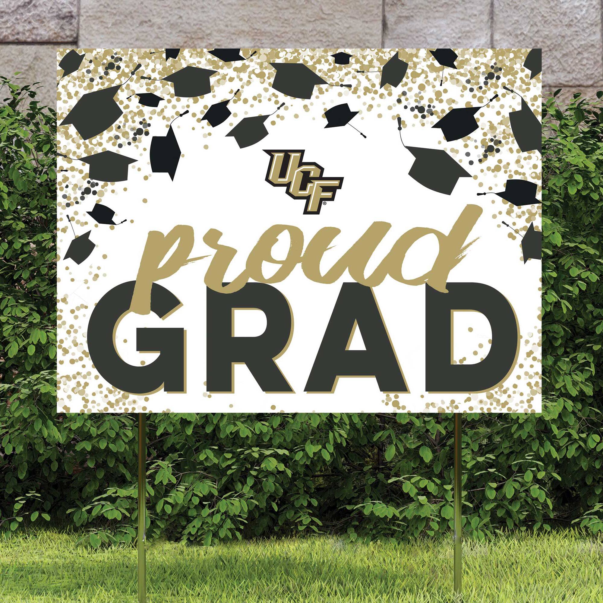 Jardine UCF Knights 18'' x 24'' Grad Yard Sign White 4965891 - Best Buy