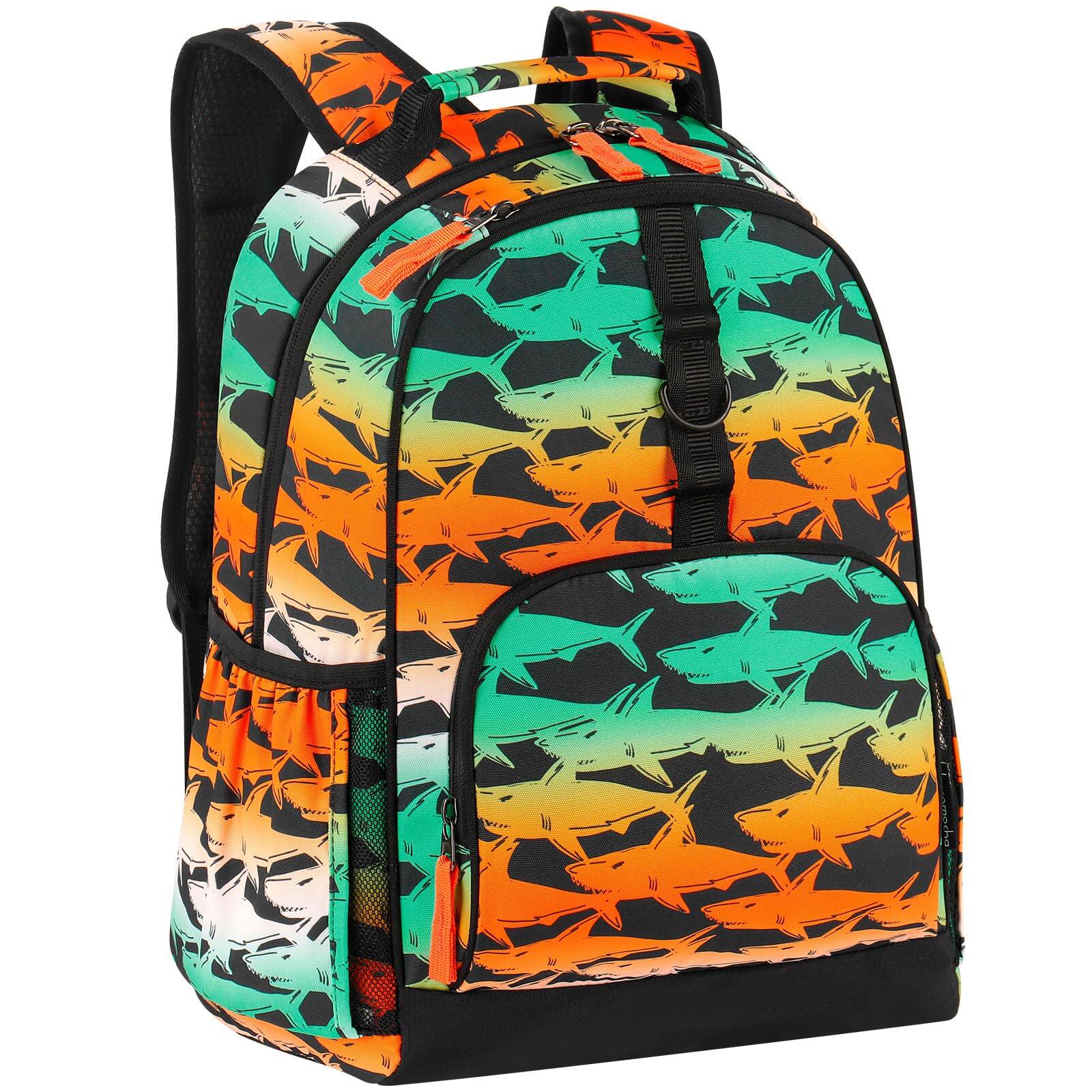 Stamp n Camp Shark Backpack For Backpacks Ages 6 8 Boy Elementary ...