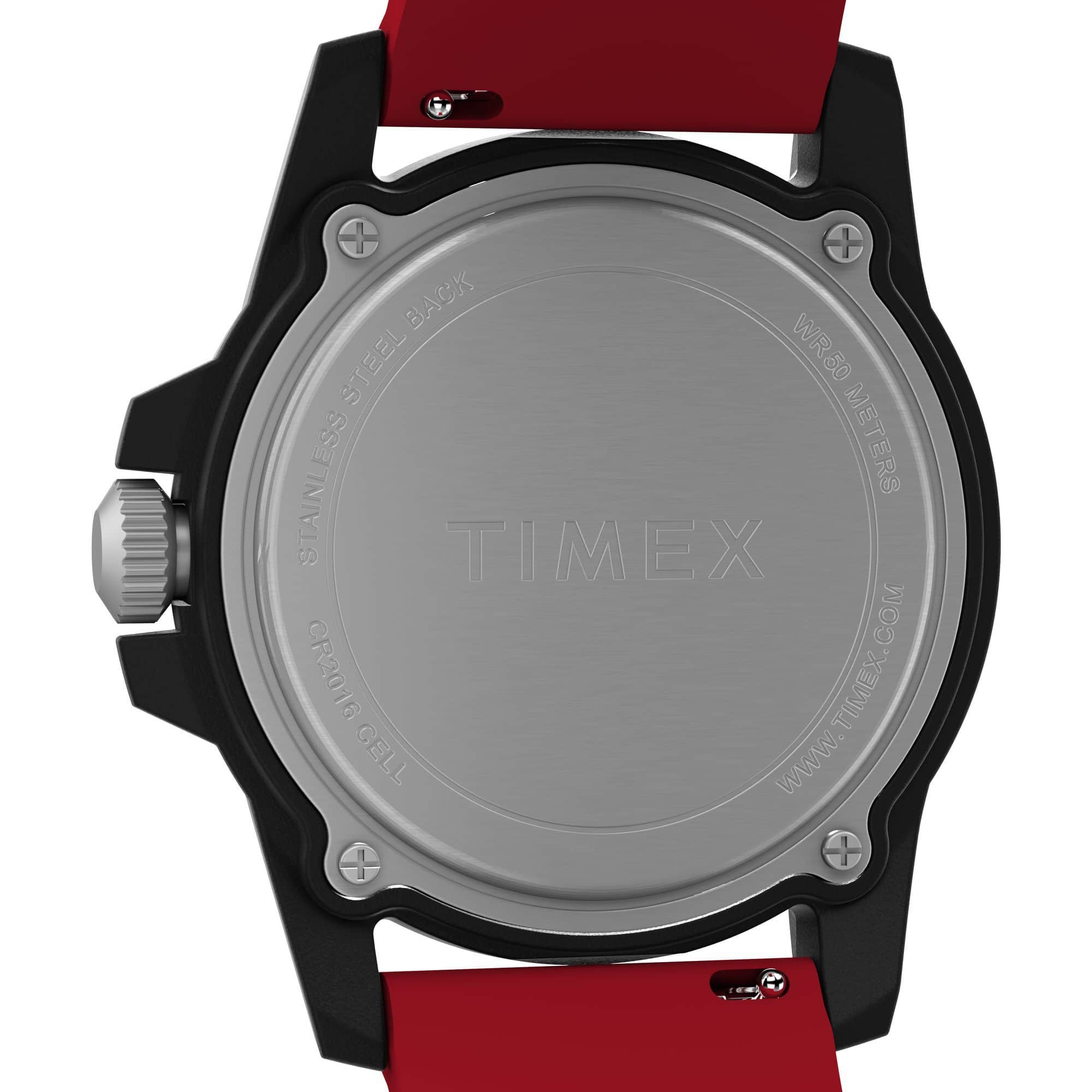 Best Buy: Timex Men's Main Street 42mm Watch Red Strap Red TW5M610009J