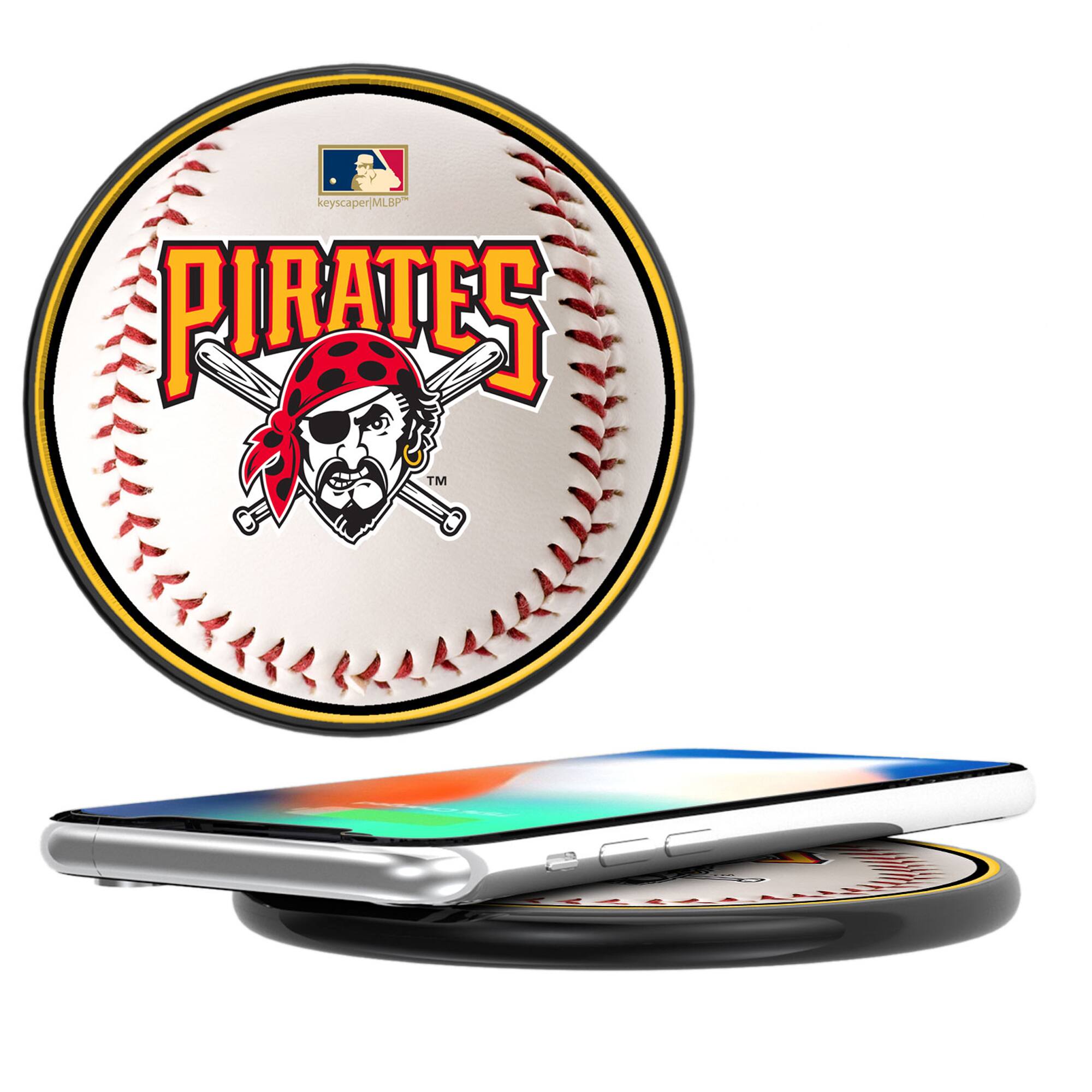 Keyscaper Pittsburgh Pirates 15 Watt Wireless Induction Charger ...