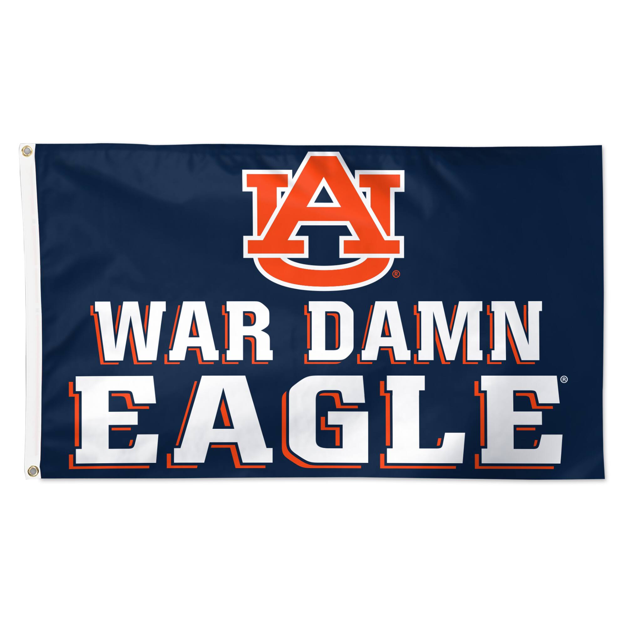 WinCraft Auburn Tigers 3' x 5' Single Sided Deluxe Team Slogan Flag ...