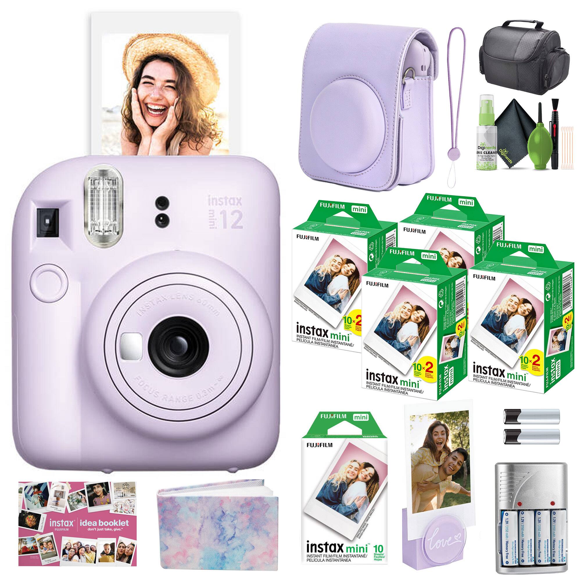 Fujifilm INSTAX MINI 12 Instant Film Camera with Instant Film Lilac ...