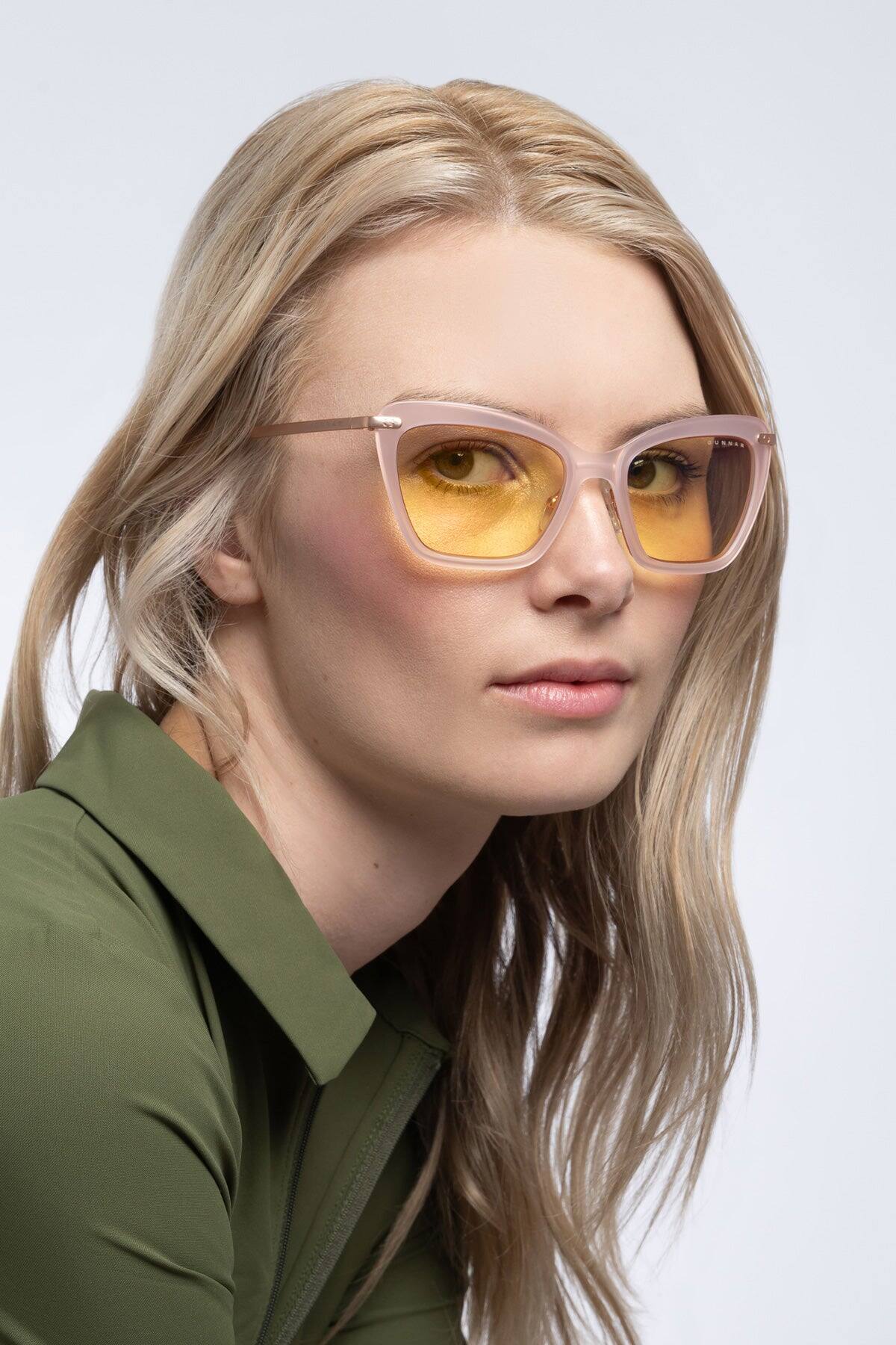 GUNNAR Womens Computer Glasses Anna, Clear Lens Blue Light Blocking ...