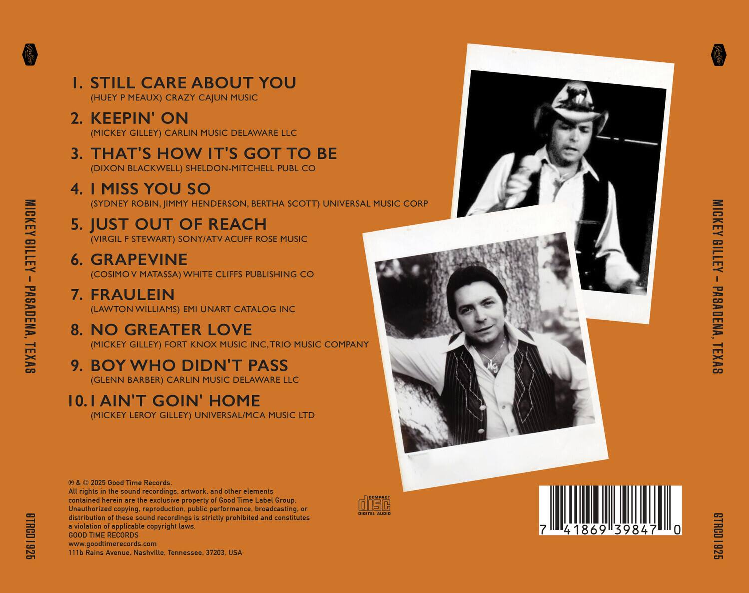 Mickey Gilley Pasadena, Texas COMPACT DISCS [CD] - Best Buy