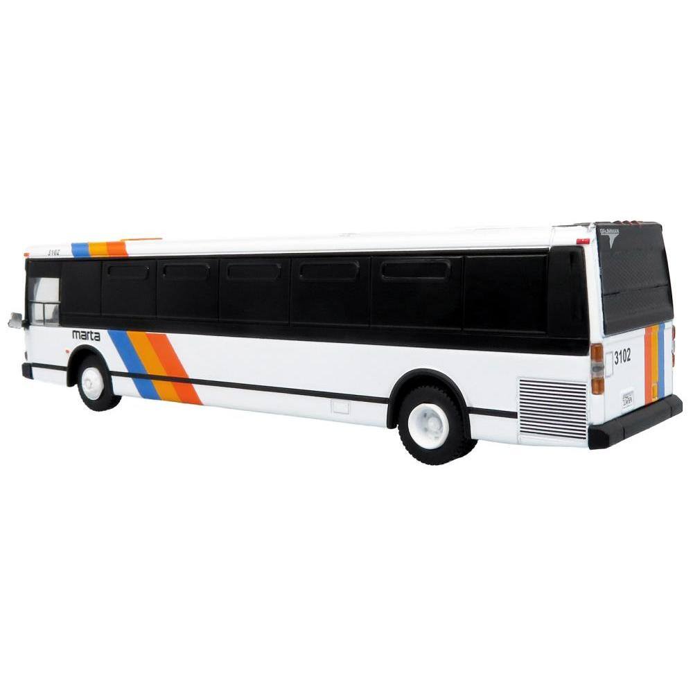 Iconic Replicas 1980 Grumman 870 Transit Bus “MARTA Atlanta” White with ...