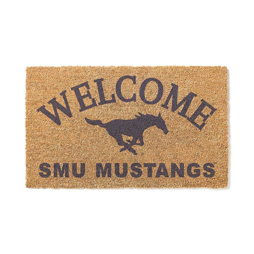 Jardine SMU Mustangs 18" x 34" Welcome Coir Doomat Brown 202456293 ...