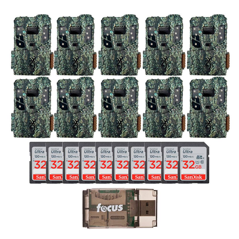 Browning 10PK Pro Scout Max Extreme HD Trail Camera w/32GB M/Card ...