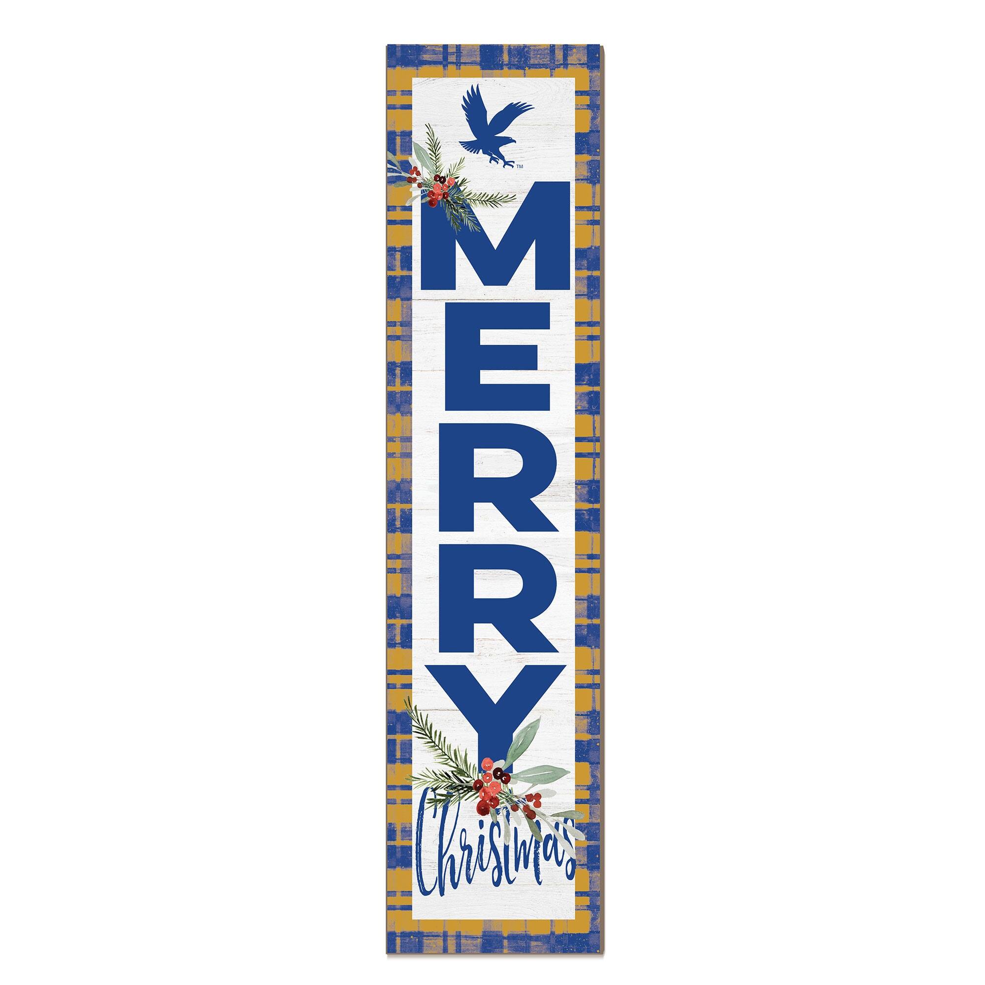 Jardine Embry Riddle Eagles 12'' x 48'' Outdoor Merry Christmas Leaner White 200754750 - Best Buy
