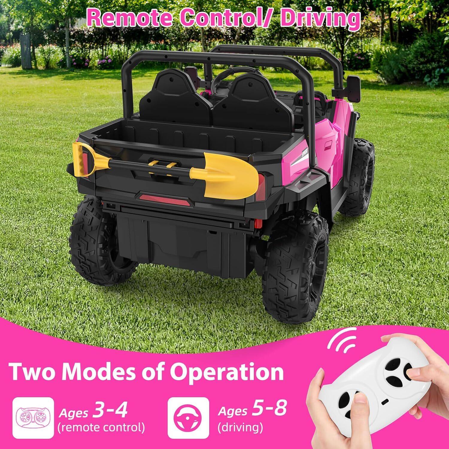 Qeetex Electric 24V Ride on Dump Truck Toy with Remote for Kids Best ...