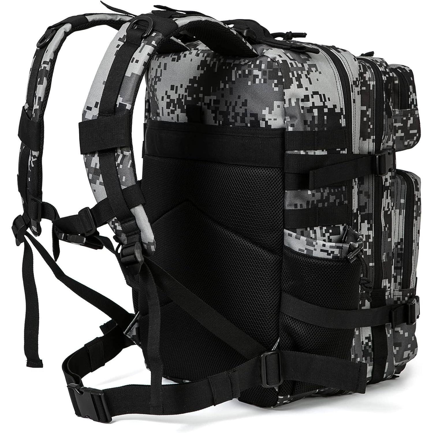 Live At Space 25L/35L/45L Backpack For Men Molle Daypack 3 Day Out Bag Hiking Rucksack With ...