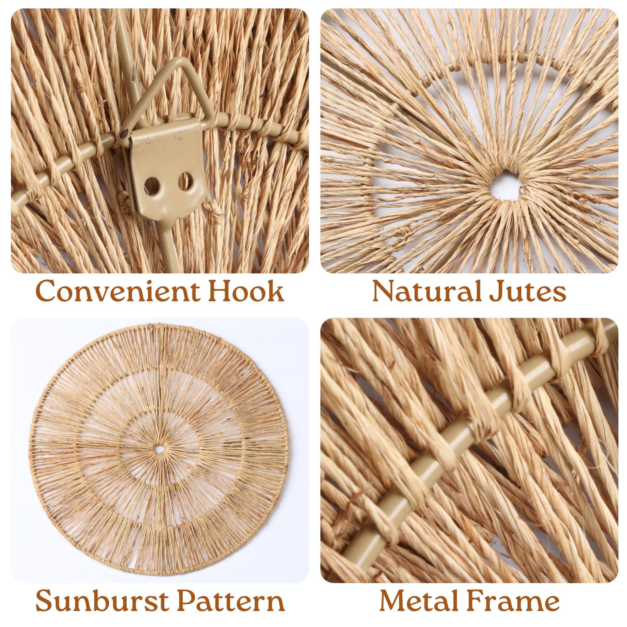 Hirose Alice CHI AN HOME Wicker Jute Wall Decor Baskets Extra Large ...