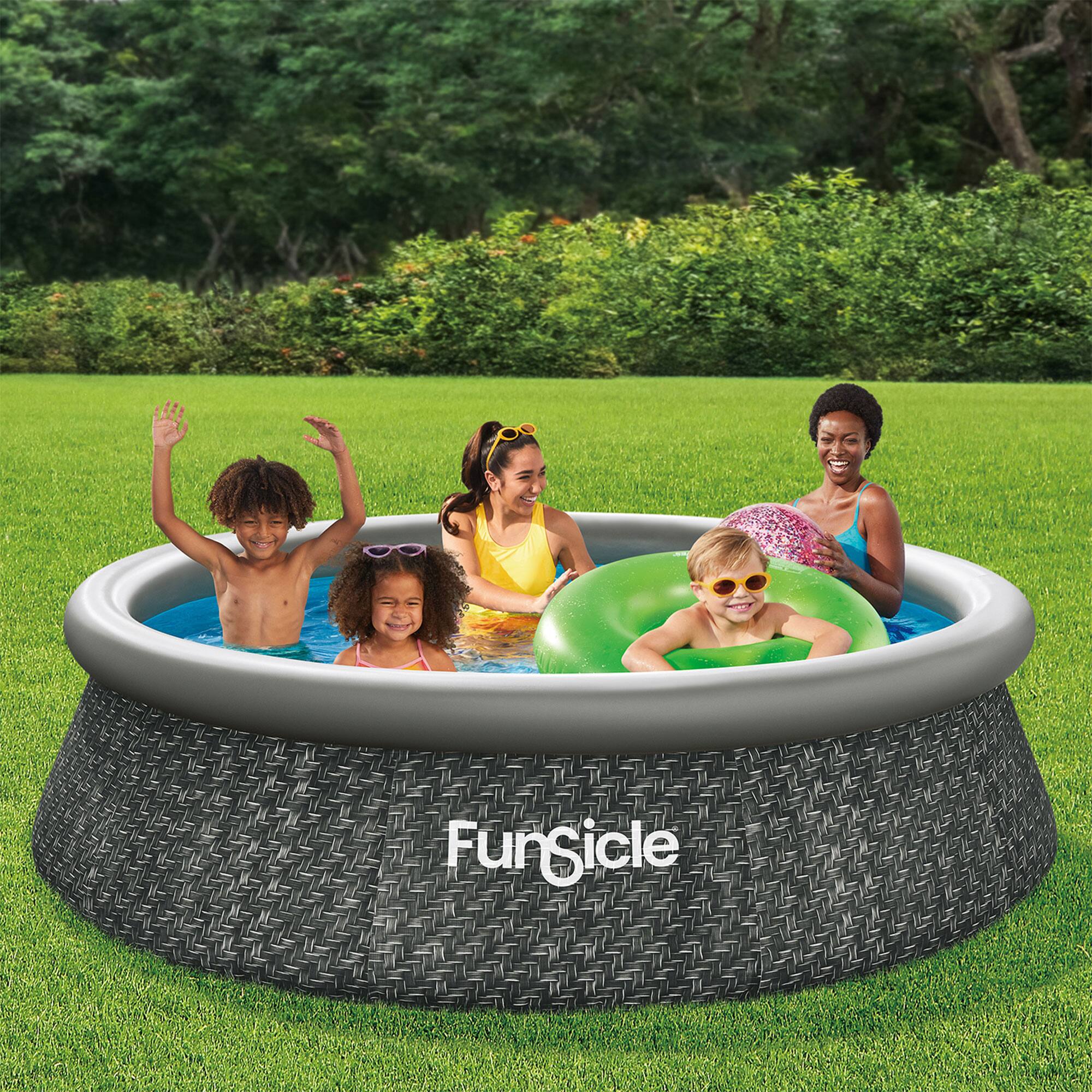 Funsicle 10' x 30" QuickSet Ring Top Above Ground Swimming Pool ...
