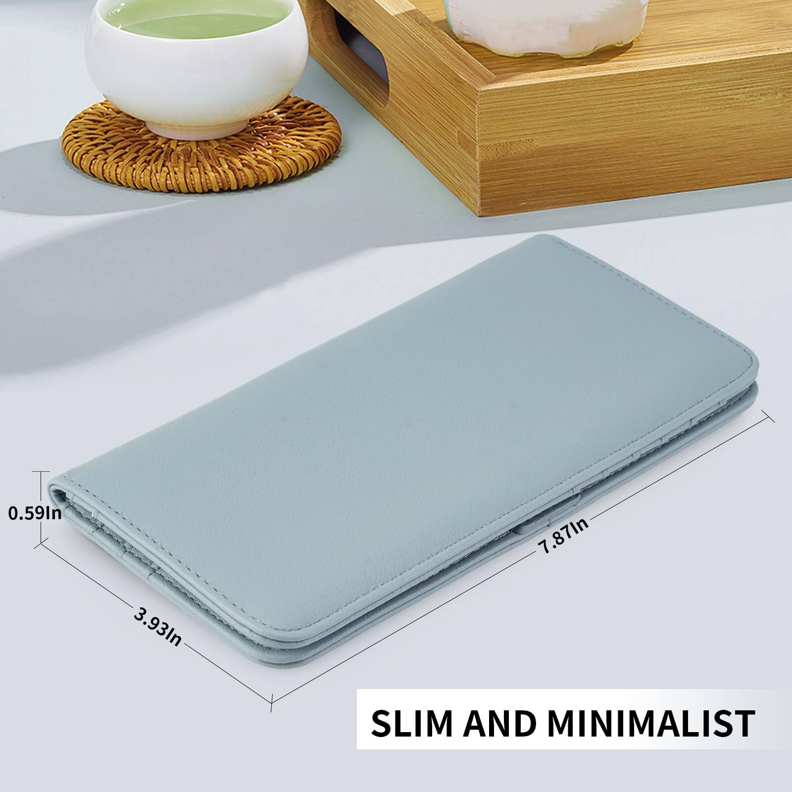 Jadie Link Wallet Women Ultra Slim Thin Leather Womens Rfid Blocking ...