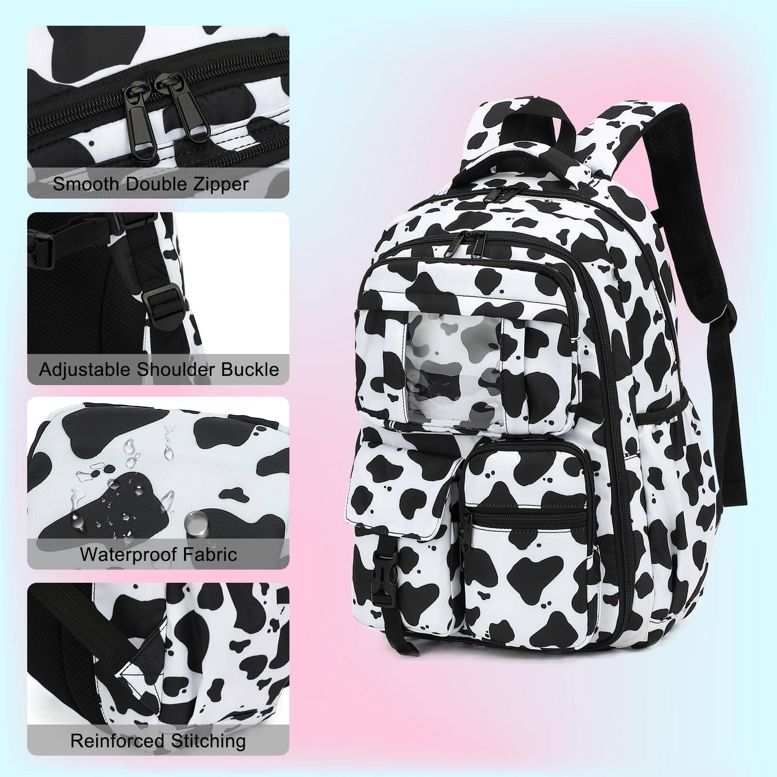 Cozy Serene Backpack For School Bags Middle Students Book Bag ...