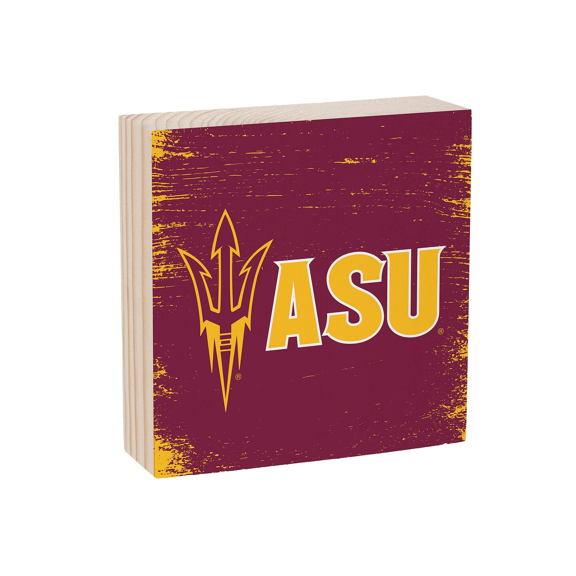 Evergreen Enterprises Arizona State Sun Devils 6" Square Fan Chant Wood ...