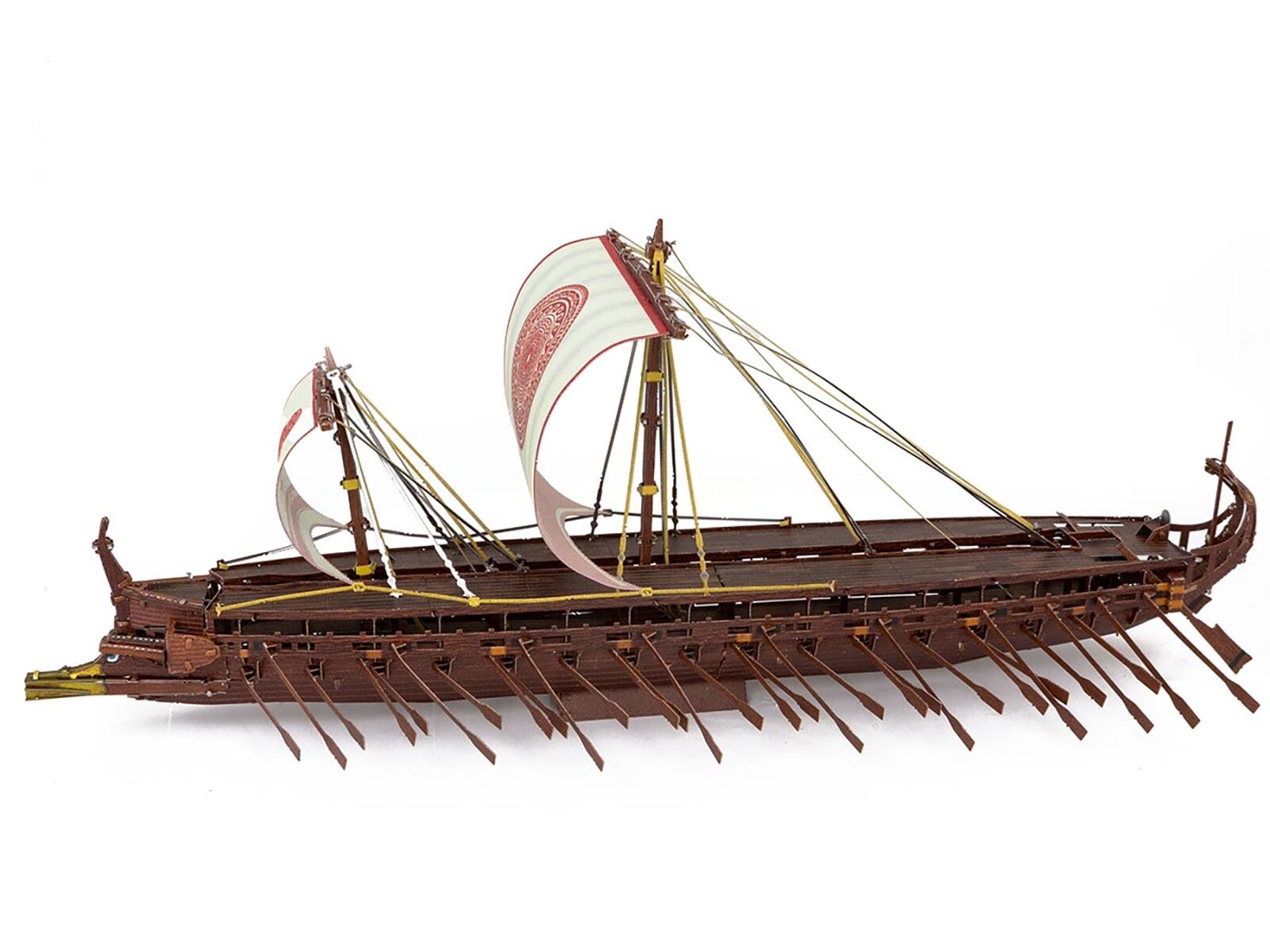 Model Kit Greek Trireme Warship (Expert Difficulty) Steel Model by ...