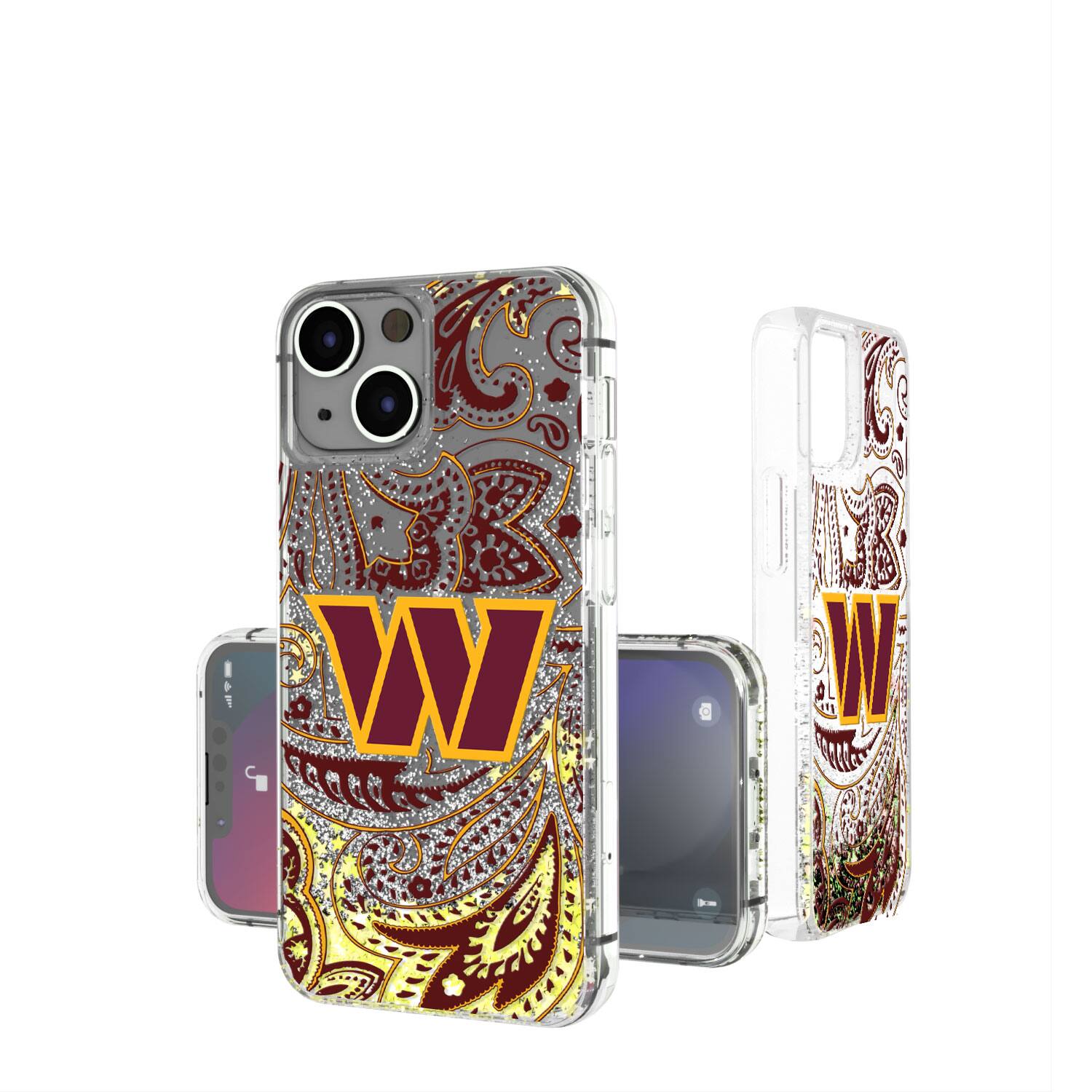 Keyscaper NFL Washington Commanders iPhone Paisley Design Glitter Case ...