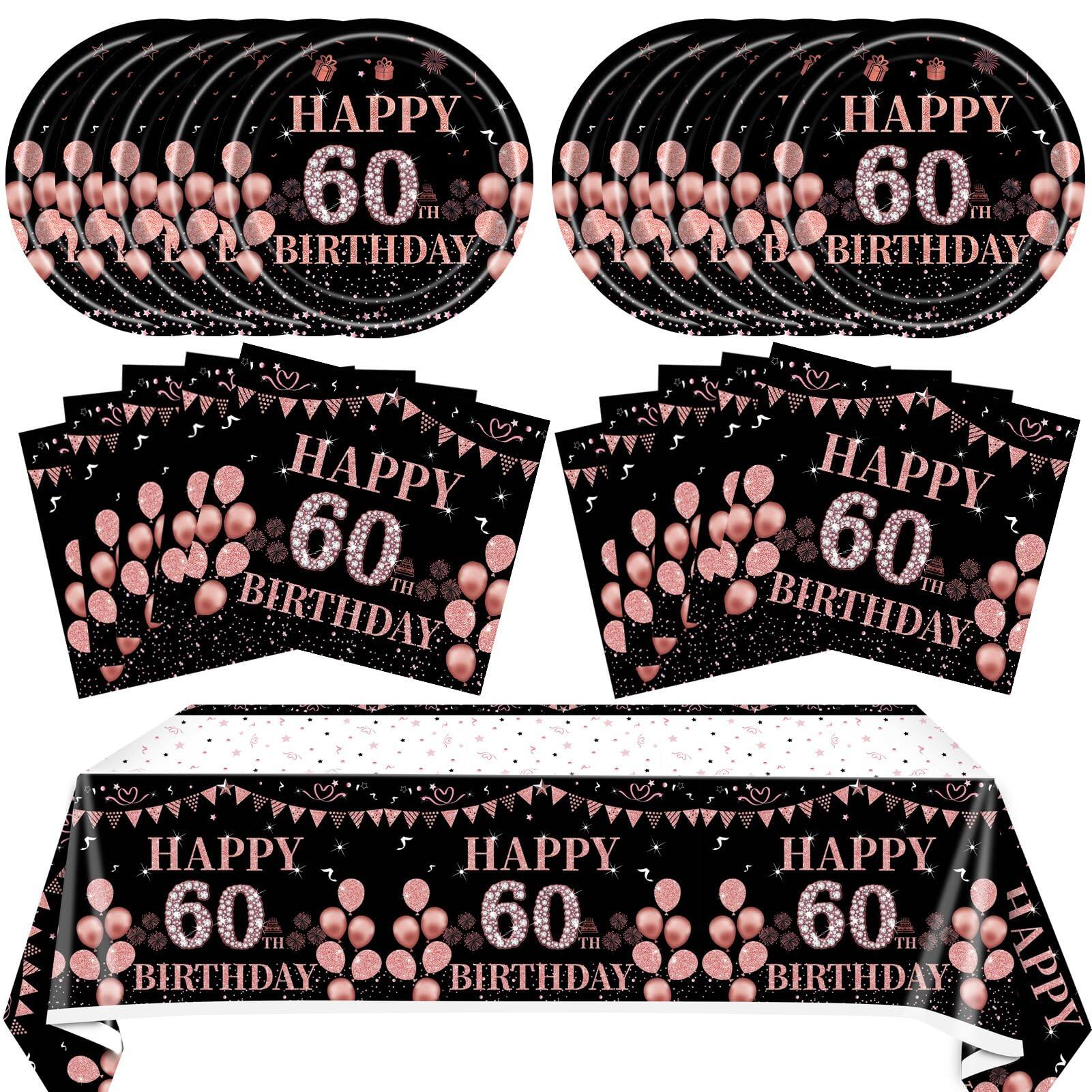 Dapper Styles 50th Birthday Decorations Vintage Party Tableware Set ...