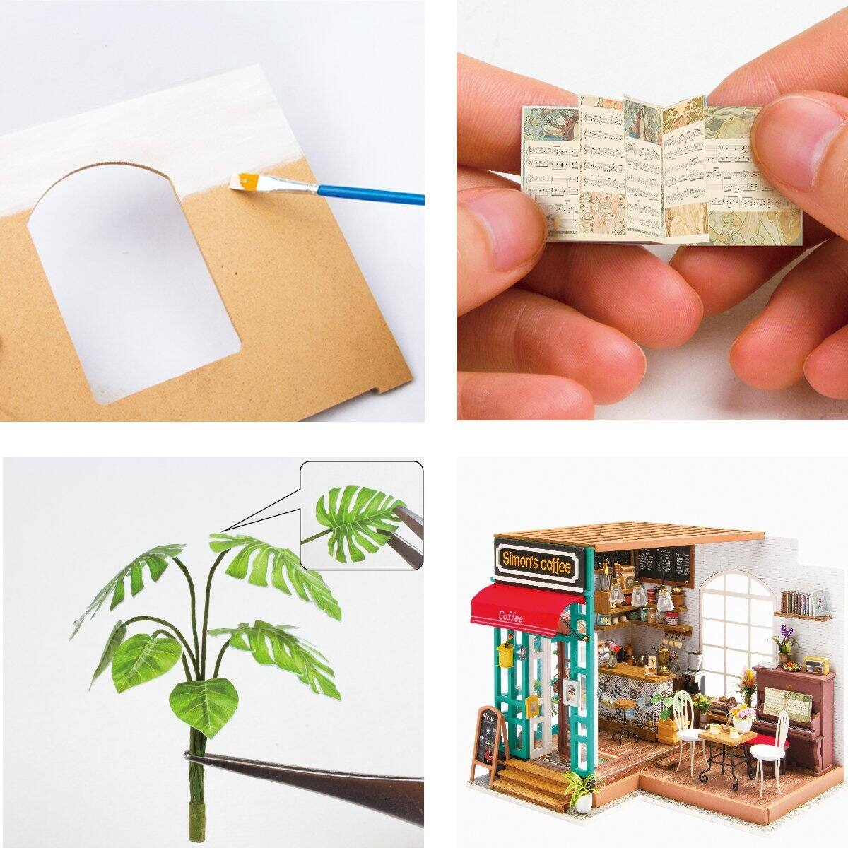 3D Puzzle DIY 3D House Puzzle Simon's Coffee Shop 203pcs DG109 - Best Buy