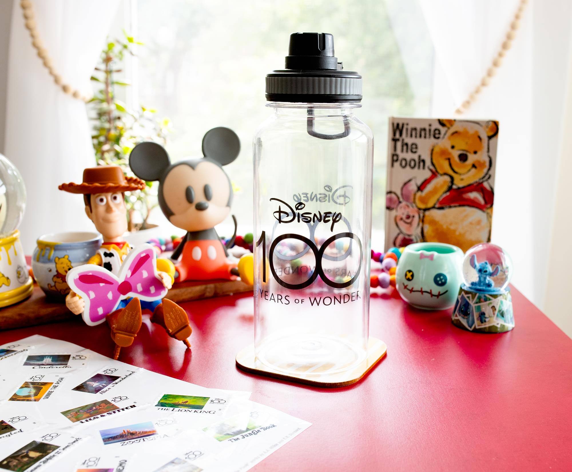 Disney 100 Years of Wonder 32 Ounce Twist Spout Water Bottle and ...