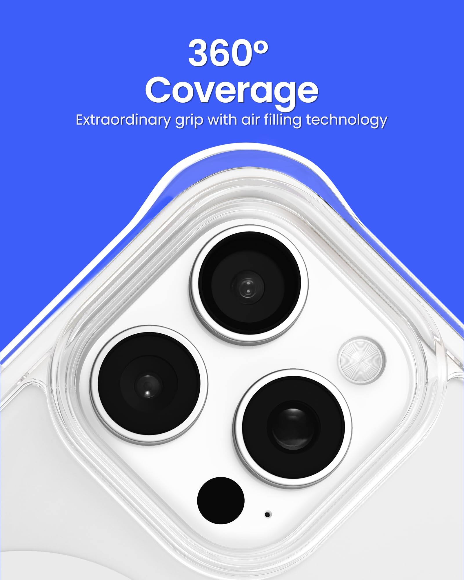 Ornarto Air Case for iPhone 16 Pro Max Clear,Compatible with MagSafe ...