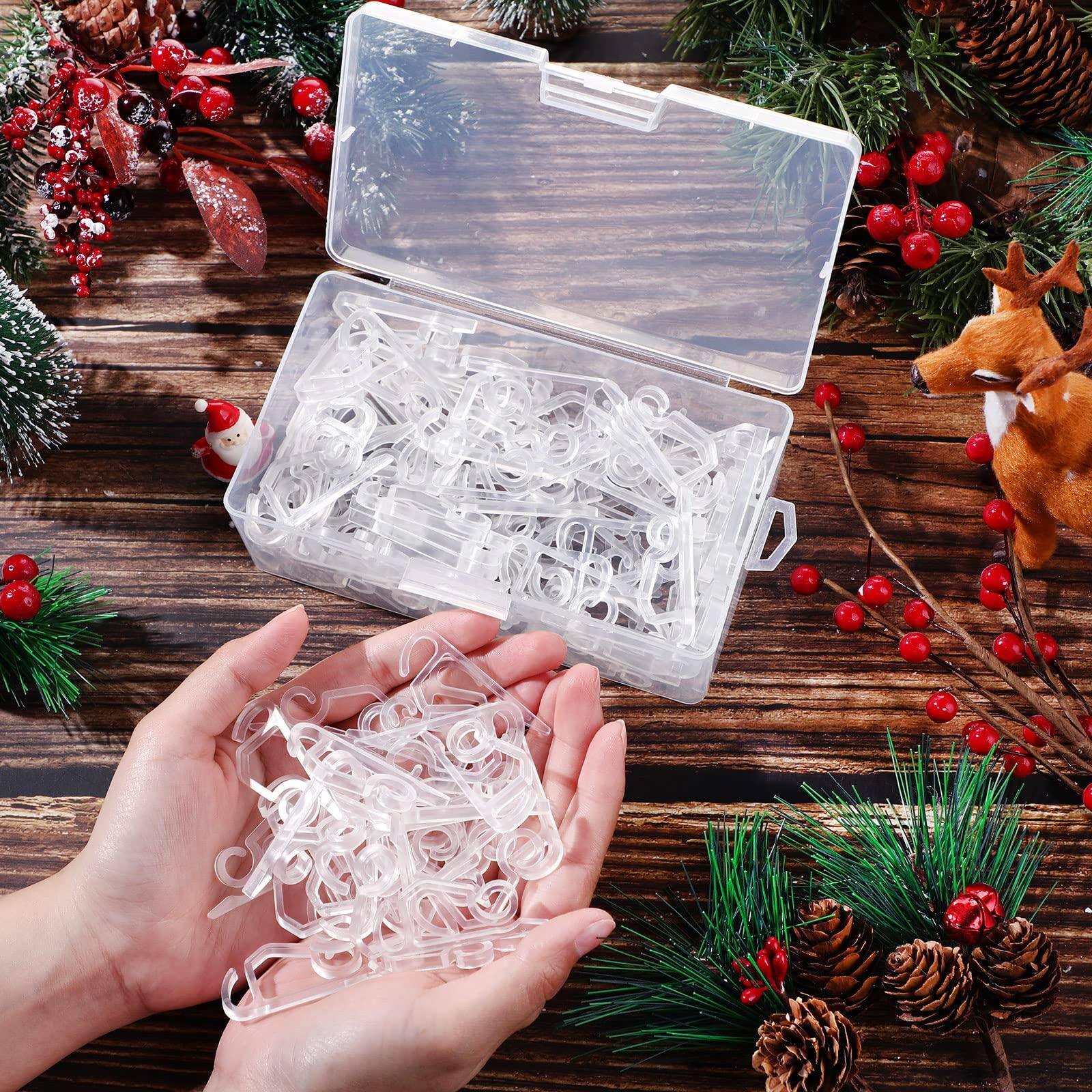 Paradigms Interiors Christmas Light Clips Outdoor Gutter Hooks Plastic ...