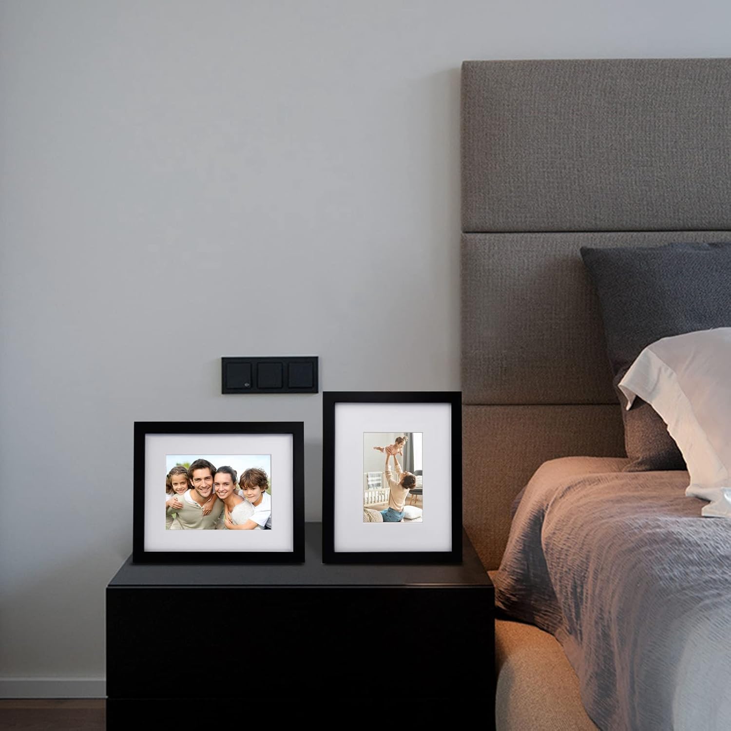 blue 8x10 Picture Frames Set of 4, Made of Solid Wood Covered by ...