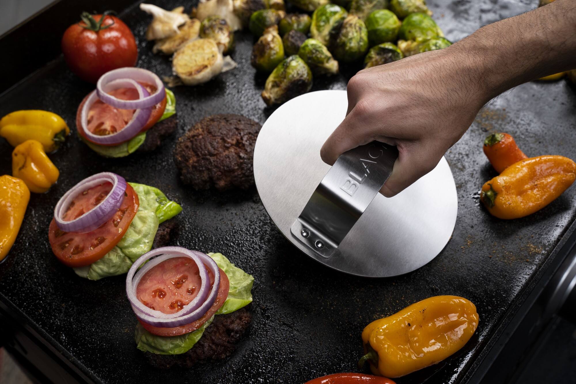 Customer Reviews: Blackstone 3-Piece Press and Sear Burger Kit with ...