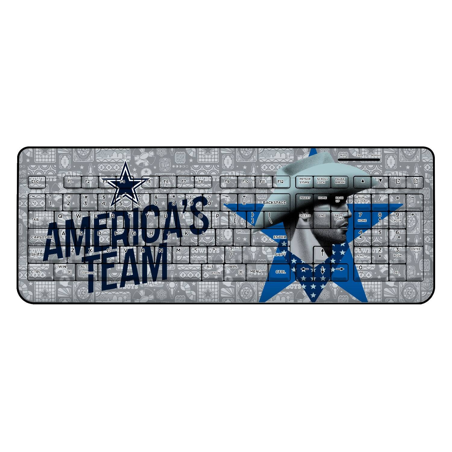 Keyscaper Dallas Cowboys 2024 Illustrated Limited Edition Wireless ...