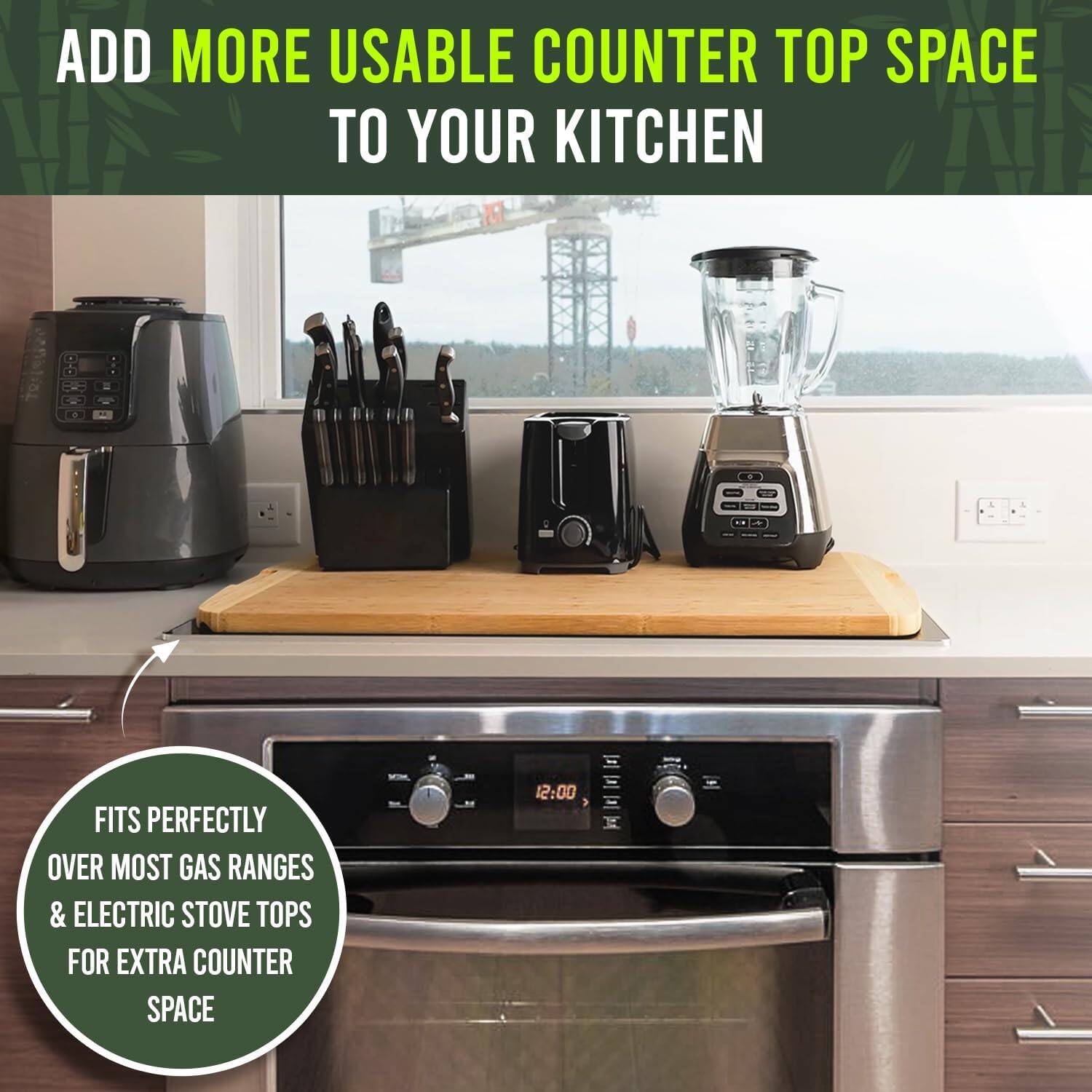 PARKER SLATER 30" Extra Large Bamboo Cutting Board, Wood Butcher Block ...