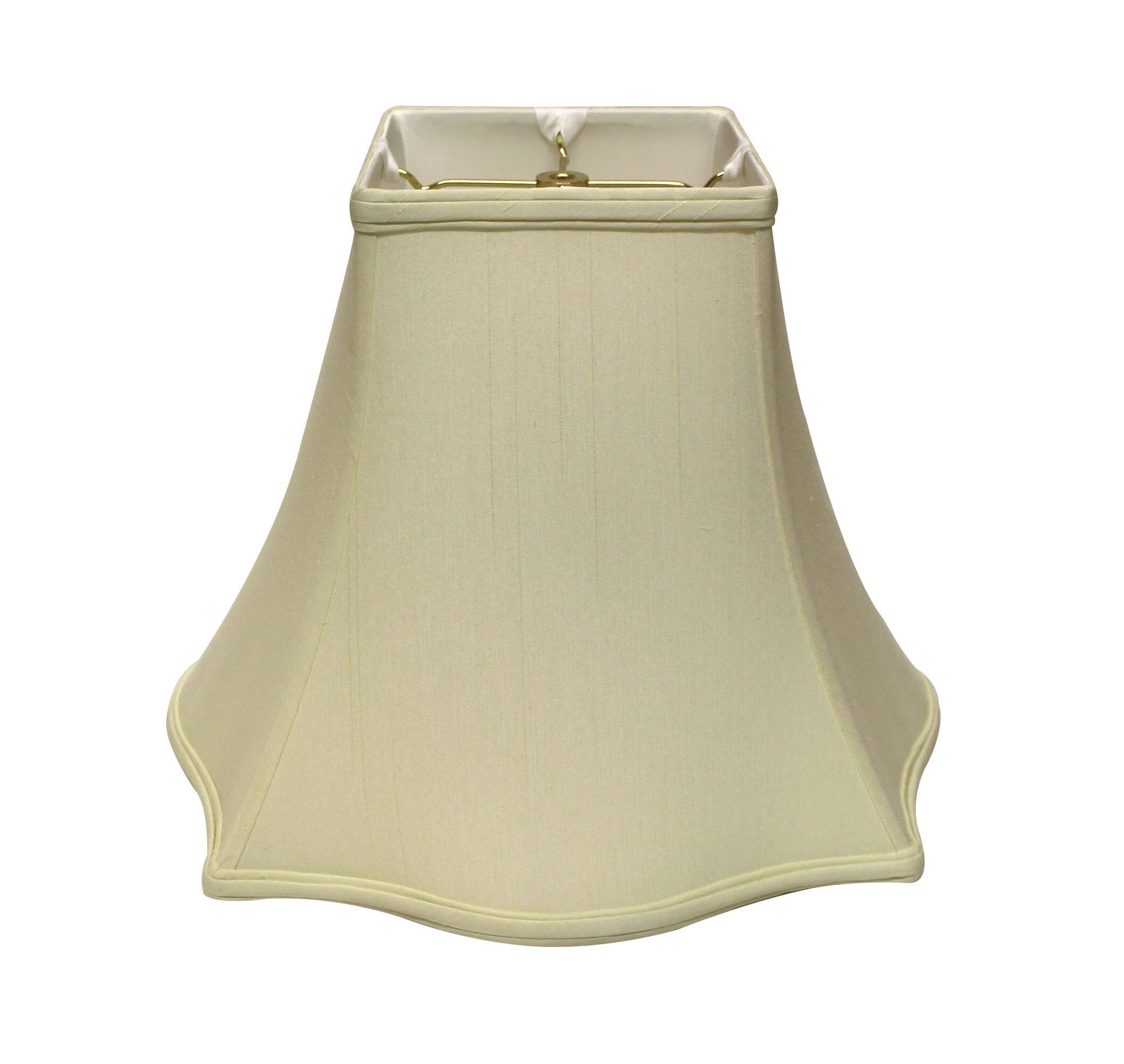 APRILSOUL Fancy Square Softback Lampshade Washer Fitter Egg Natural ...