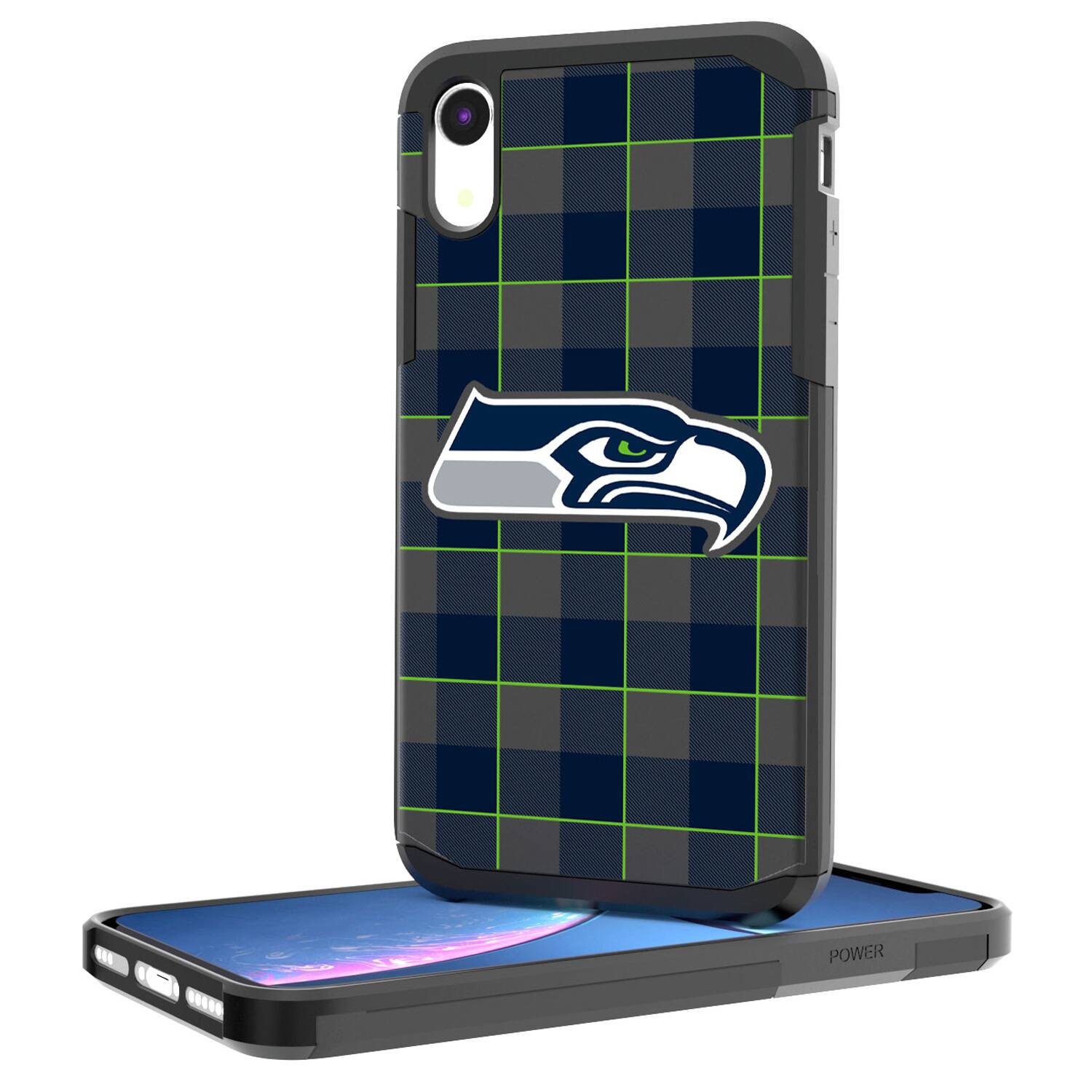 Keyscaper NFL Seattle Seahawks iPhone Rugged Plaid Design Case 13 Pro ...