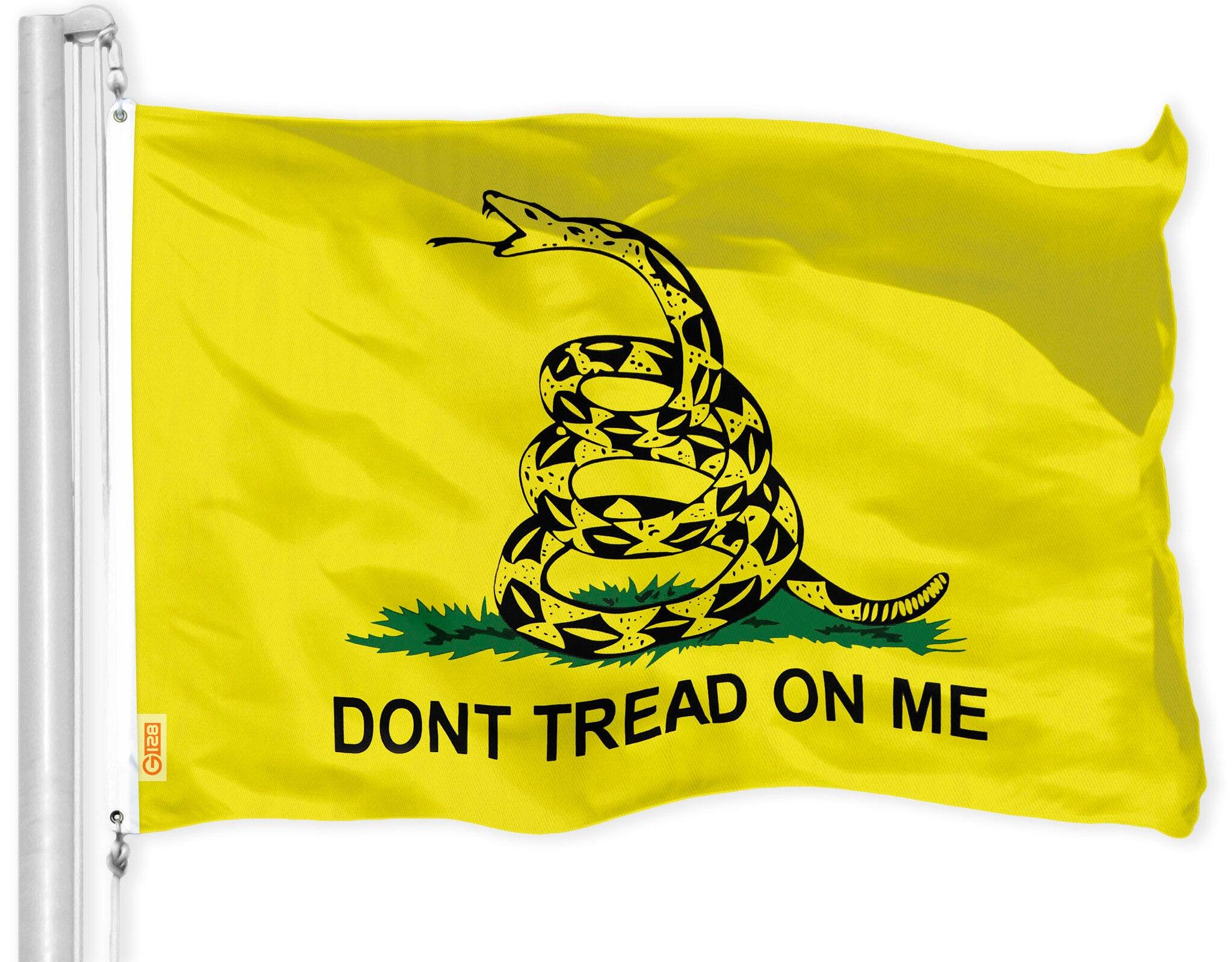 G128 Gadsden Don't Tread On Me Flag, 150D Printed Polyester, 3 x 5 ft ...