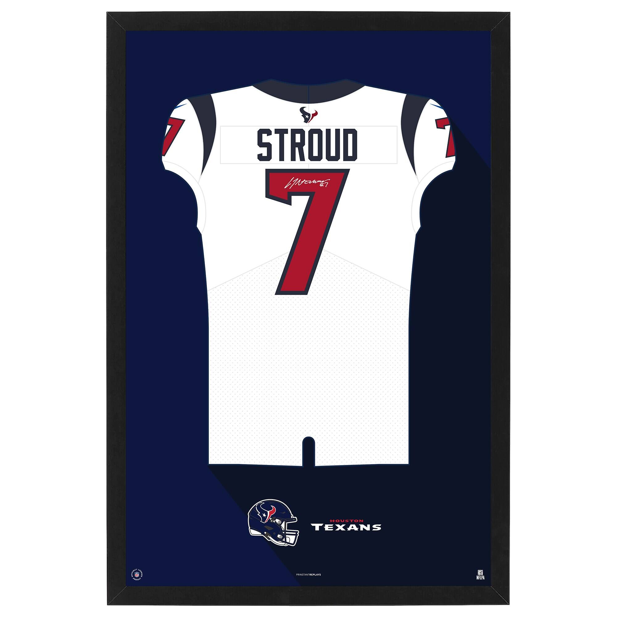 Sporticulture C.J. Stroud Away Jersey Framed Art Print White 201241776 ...