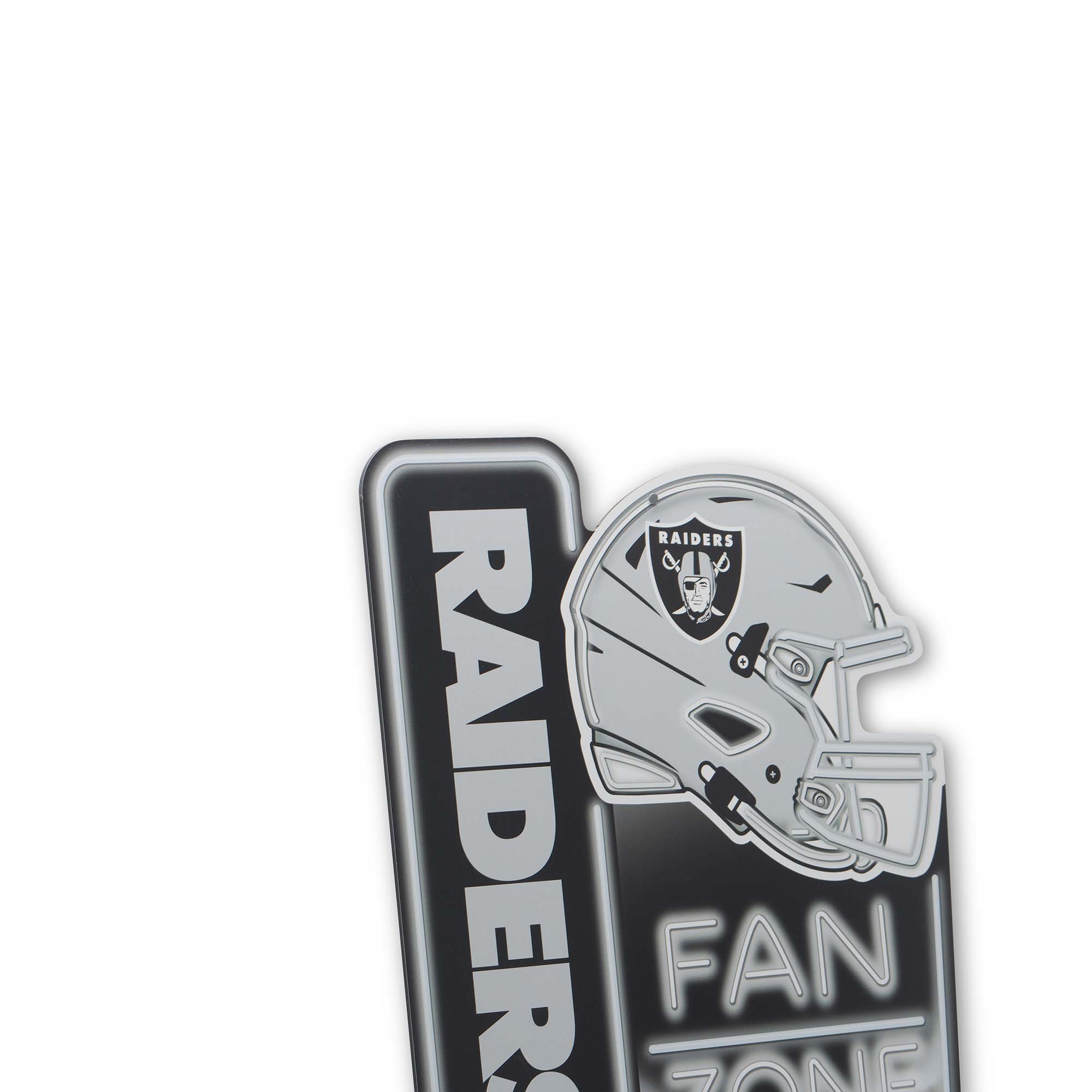 Open Road Brands Las Vegas Raiders 13" x 19.5" Fan Zone Metal Sign ...