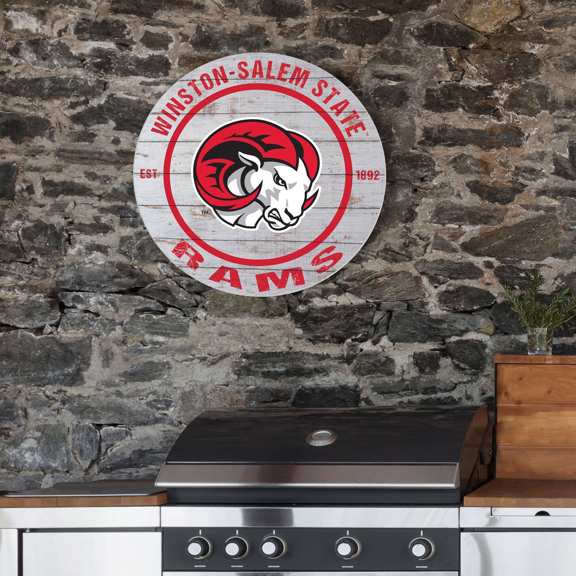 Jardine Winston Salem State Rams 20'' x 20'' Indoor/Outdoor Weathered ...