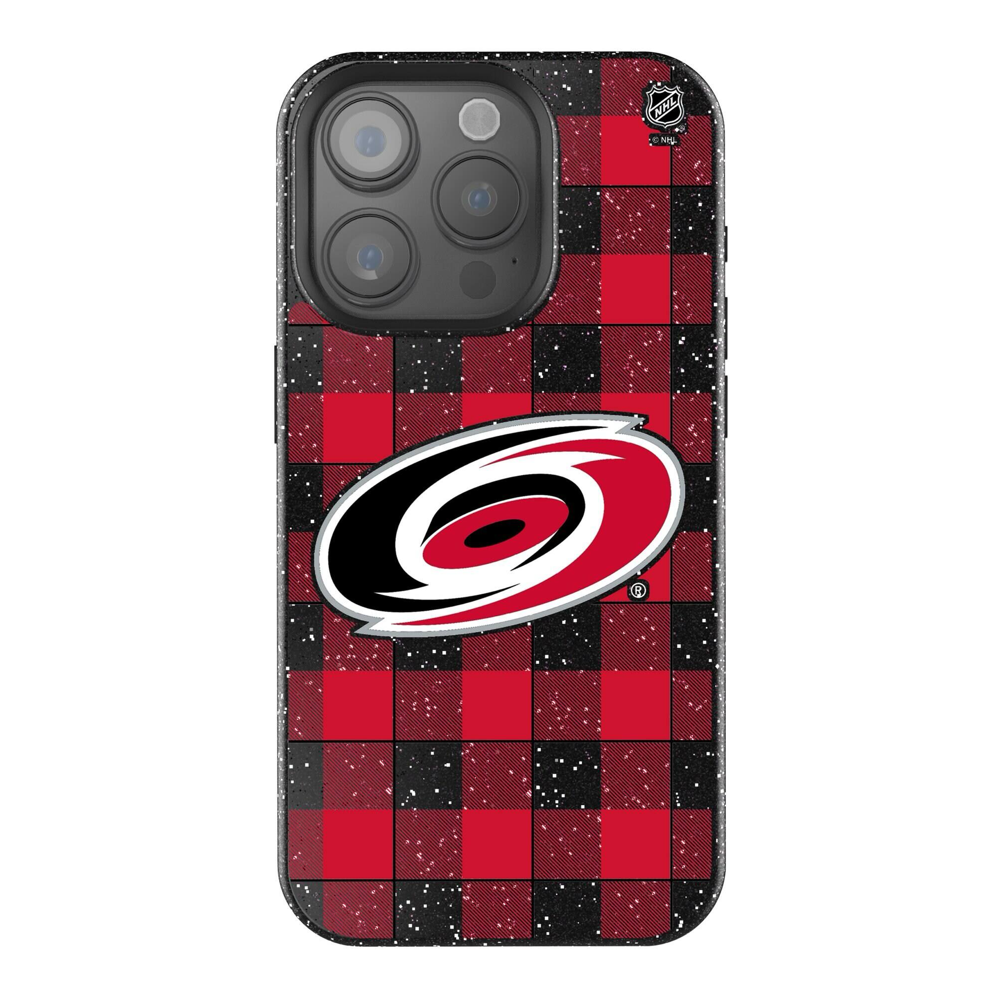 Keyscaper NHL Carolina Hurricanes Plaid Bling iPhone Case 16 Plus ...