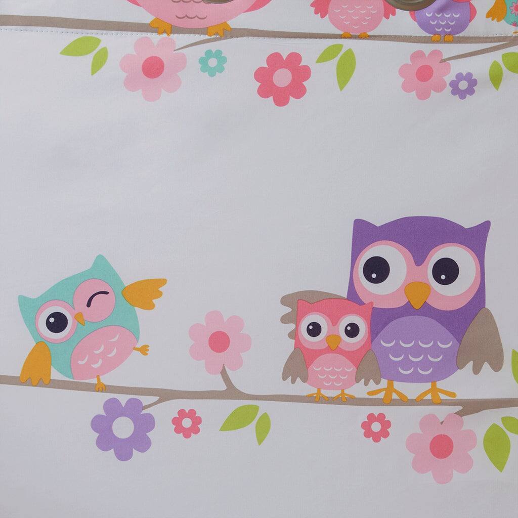 BreeBe Owl Printed Blackout Curtain Panel(Only 1 Pc Panel) Multicolor ...