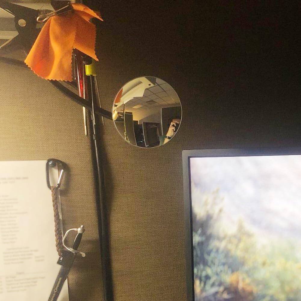 Pacoar Cade Clip On Security Mirror Convex Cubicle For Personal Safety ...