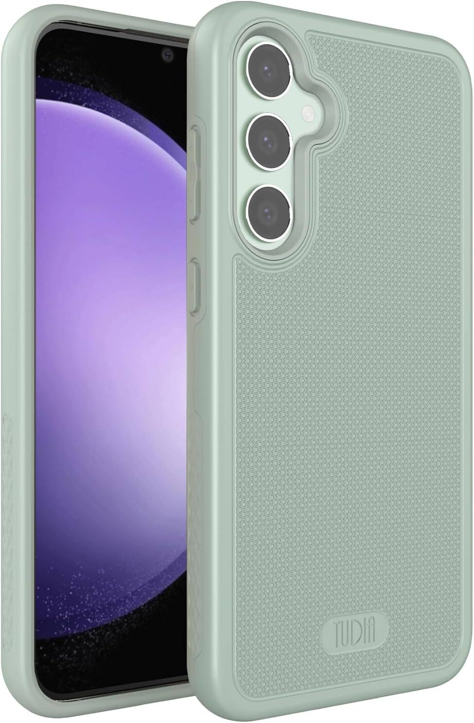 TUDIA MergeGrip for Samsung Galaxy S23 FE 2023 Dual Layer Cover Green ...