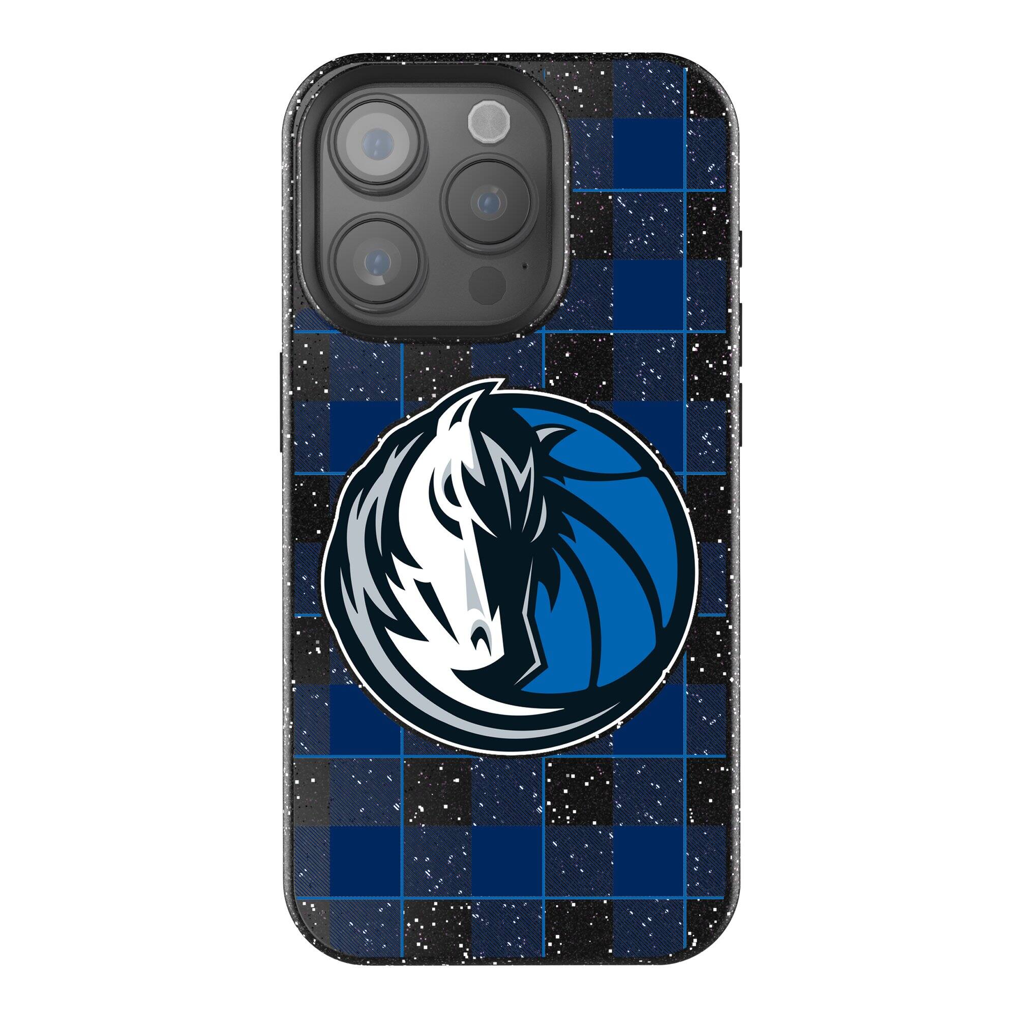 Keyscaper NBA Dallas Mavericks Plaid Bling iPhone Case 16 Pro Max Black ...