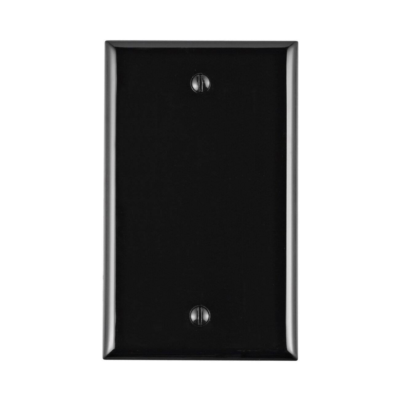 Leviton 1 gang Nylon Blank Wall Plate 1 pk Black EJD3268927 - Best Buy
