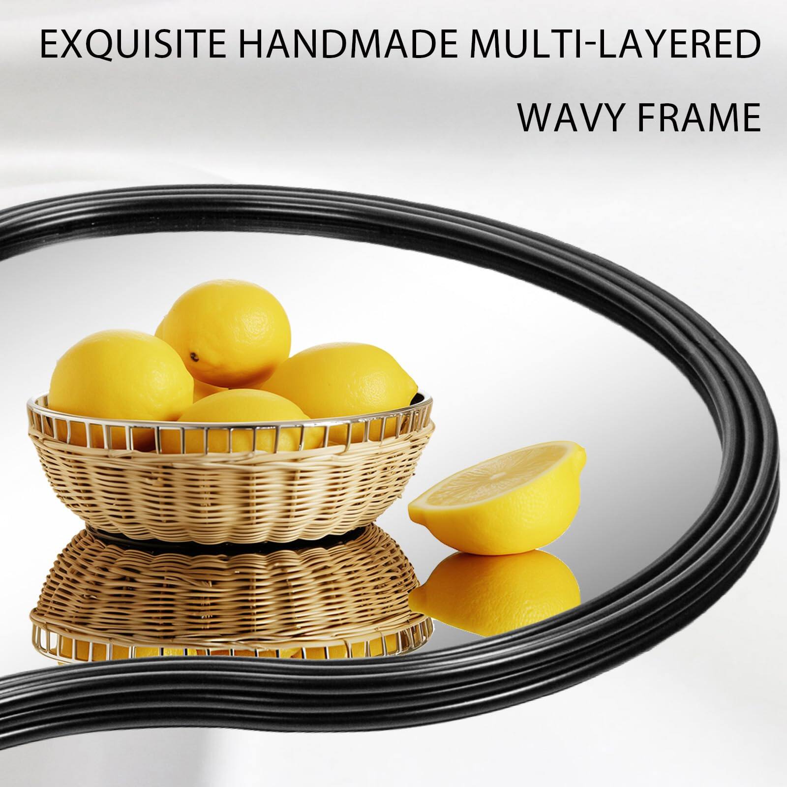 Comfort Essence 20"x48" Full Length Mirror Oval Wavy Chic Dressing ...