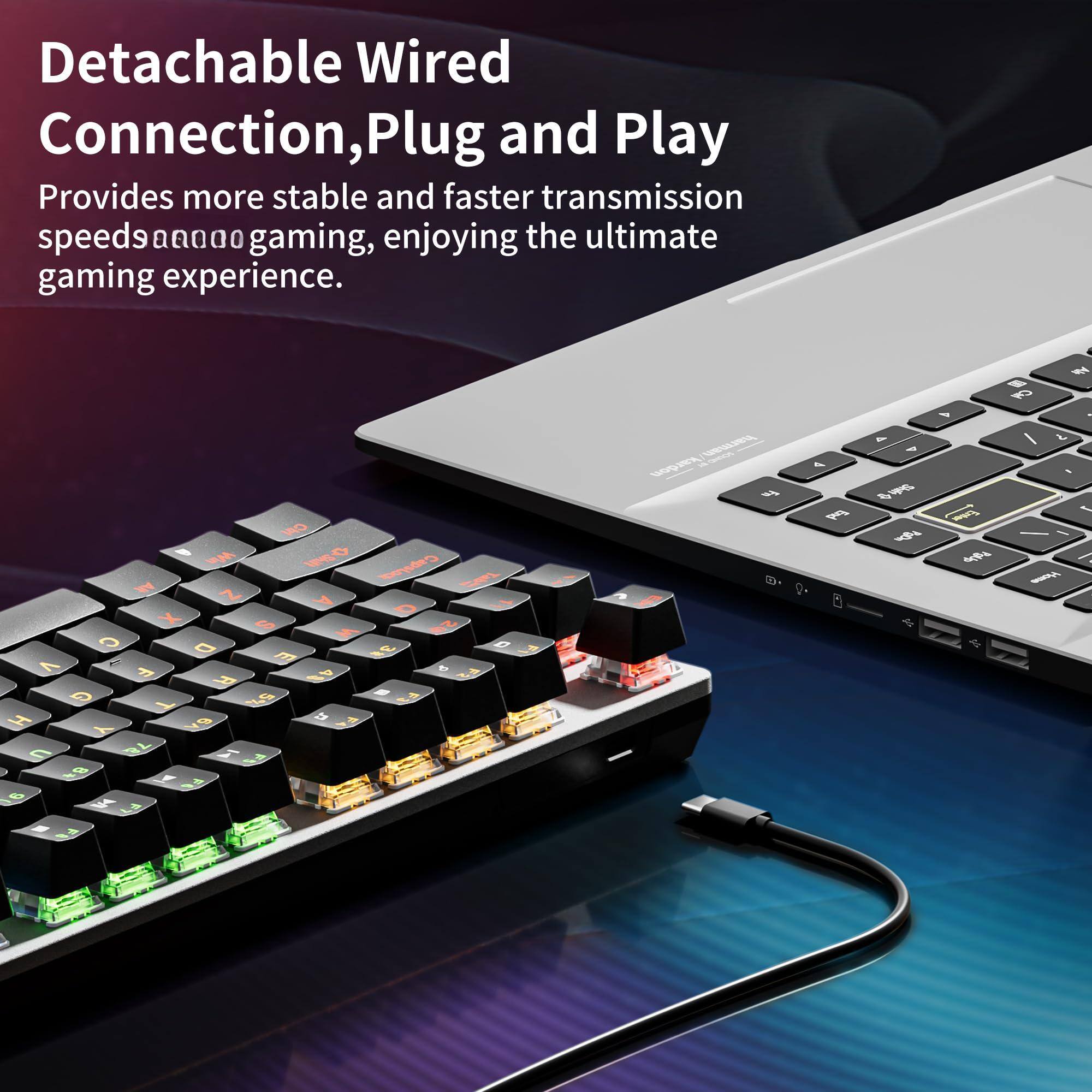 Earthley Blooms Gm325pro Mechanical Rainbow Led Backlit Wired Gaming ...