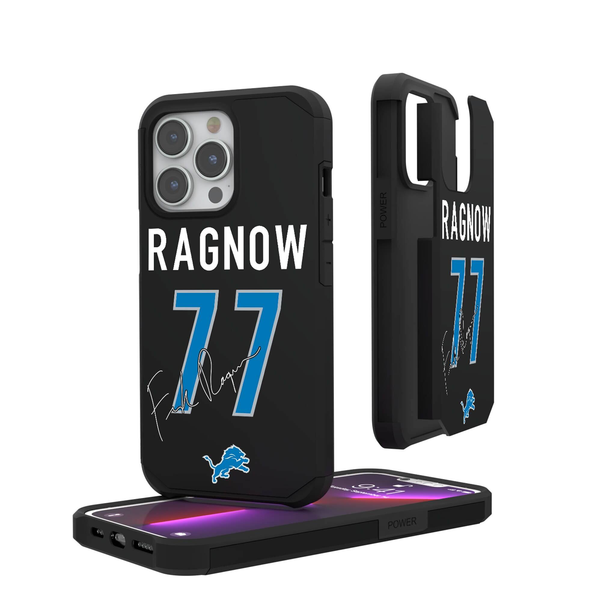 Keyscaper NFL Frank Ragnow Detroit Lions iPhone Rugged Case 16 Black ...