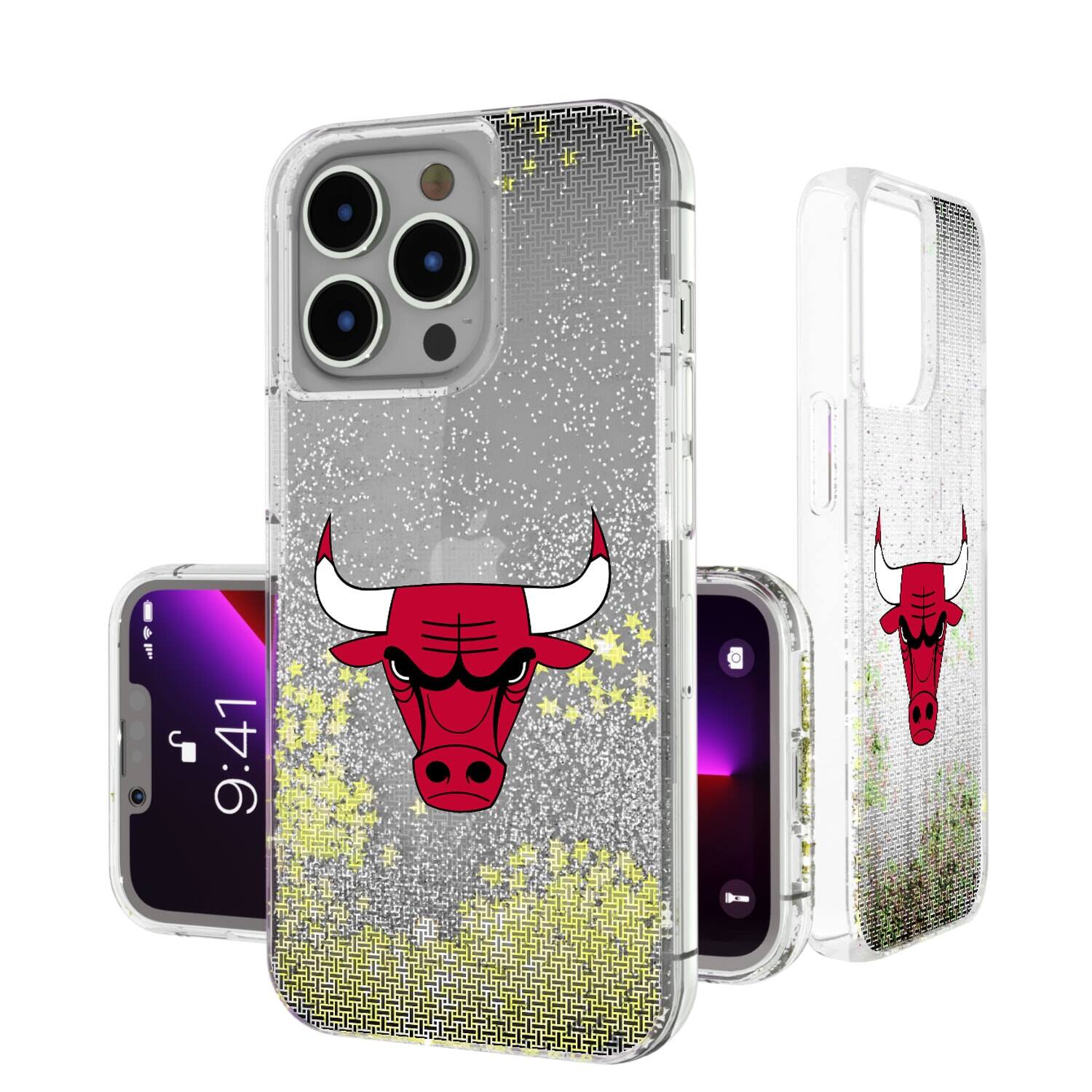 Keyscaper NBA Chicago Bulls Linen Logo iPhone Glitter Case 15 Pro Max ...