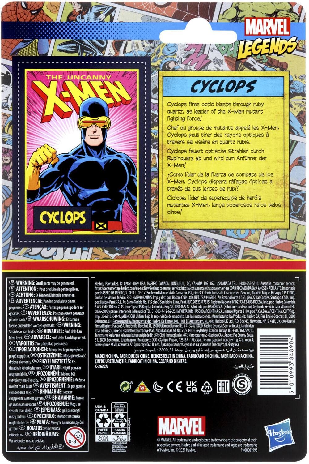 Hasbro Collectibles Marvel Legends Recollect Retro Cyclops COLLECTIBLES ...